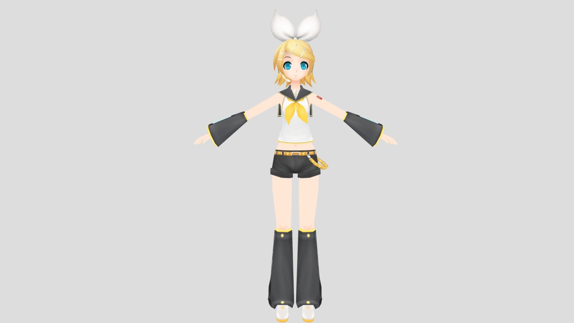 (Hatsune Miku Project DIVA) Kagamine Rin - Download Free 3D model by 雨宮 ...