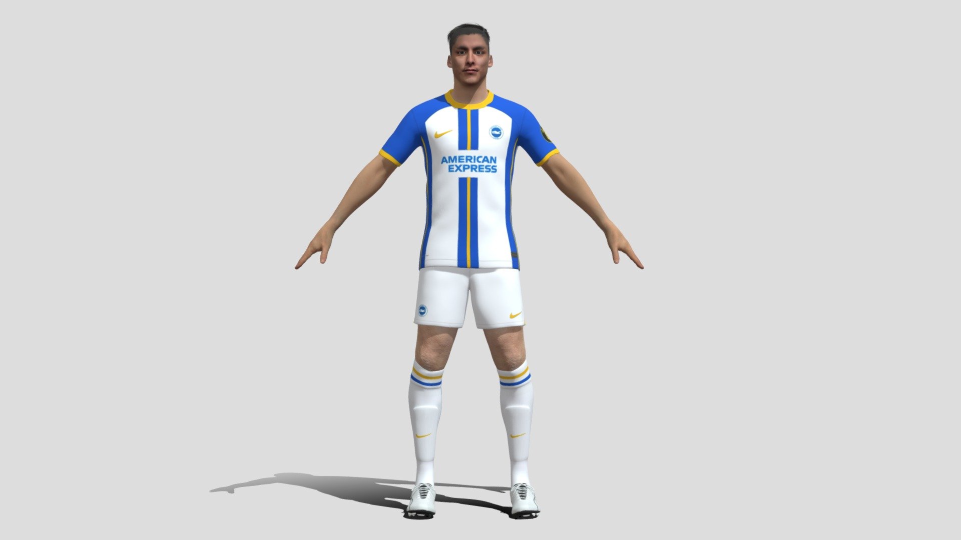 footballer - 3D model by 3D Footballer (@hieu86coin1) [e028730] - Sketchfab