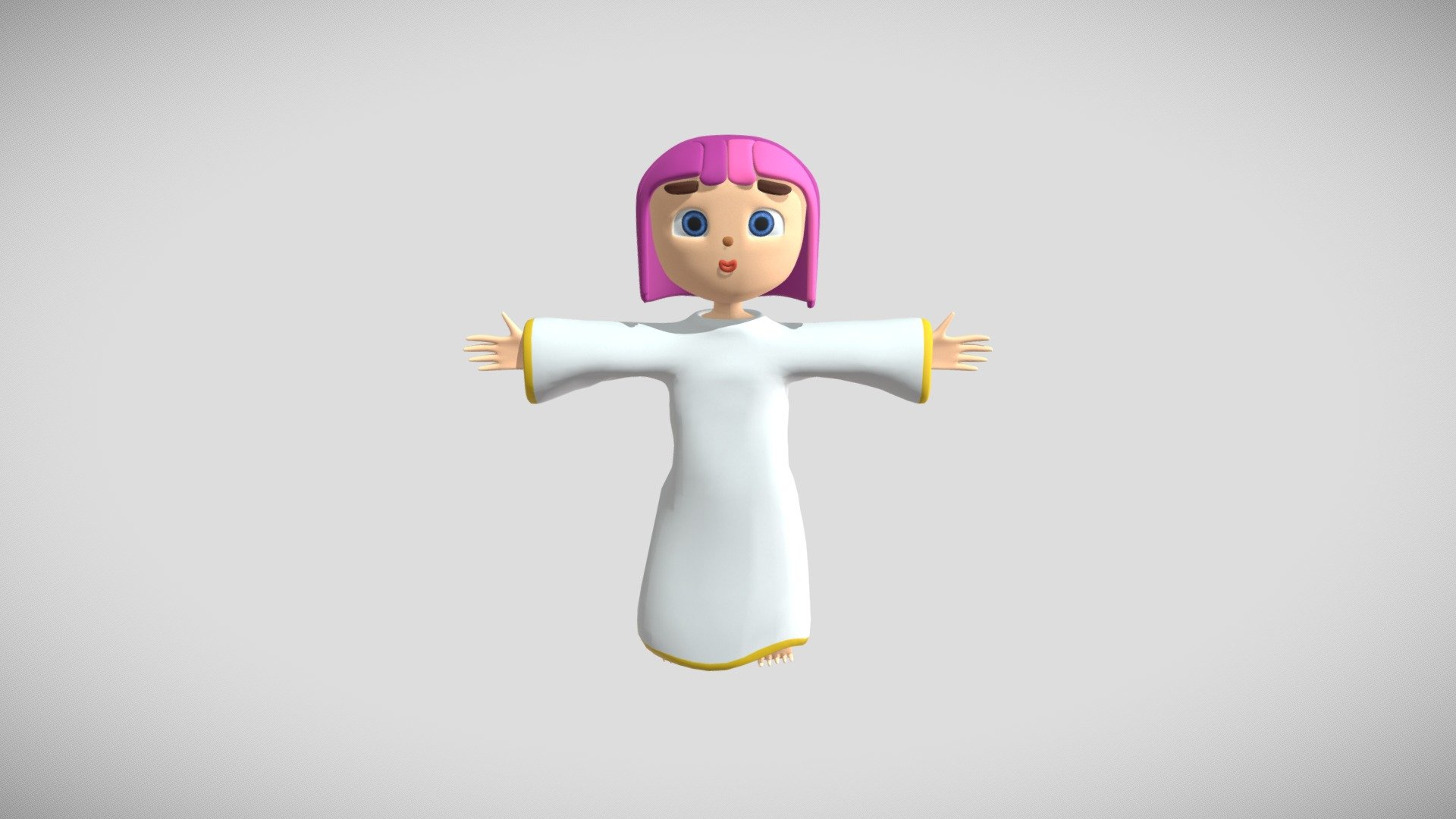 Angel Low Poly Character - 3D model by RitiWox [e029c49] - Sketchfab