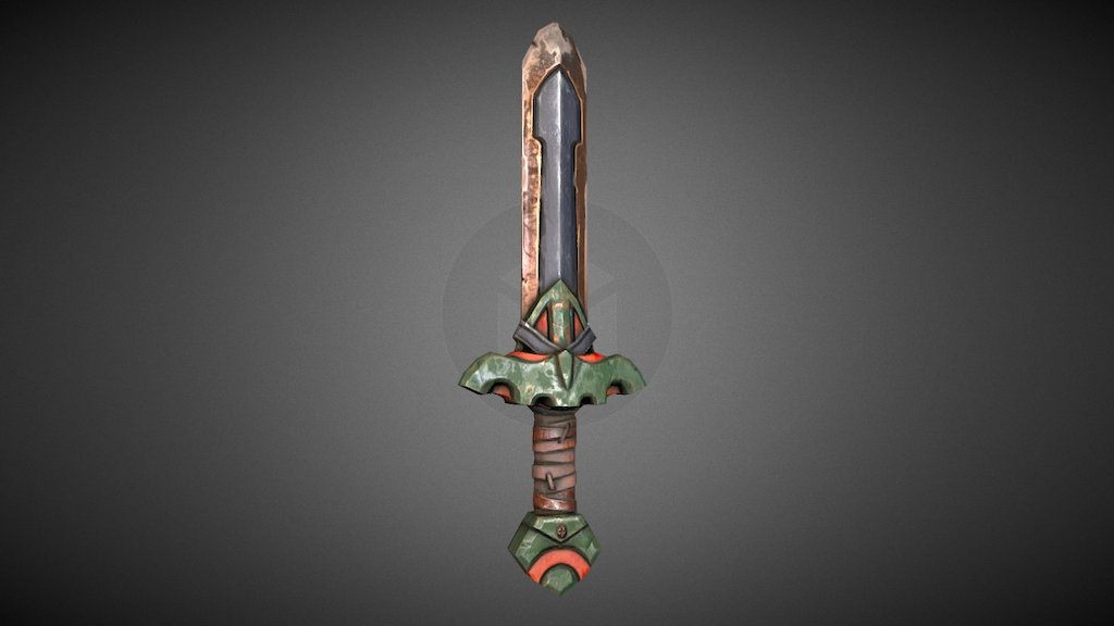Cartoon Fantasy Sword - 3D model by Mark Tomé (@MarkTome) [e029df6 ...