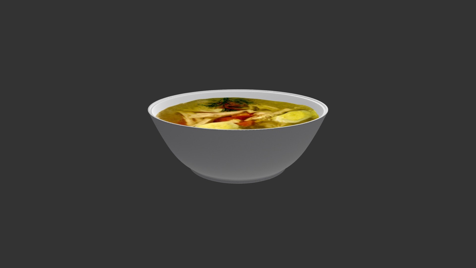 Chicken Noodle Soup - 3D model by alex.alexandrov.a [e029f76] - Sketchfab