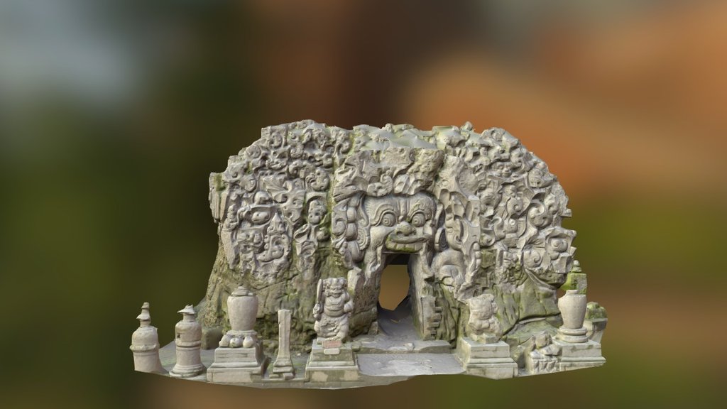 Goa Gajah - 3D model by Bukapeta (@kumbang) [e02b826] - Sketchfab