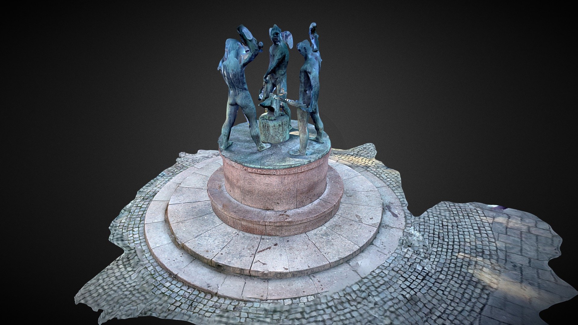 Helsinki’s Three Smiths Statue - 3D model by Doron Altaratz (@doron ...