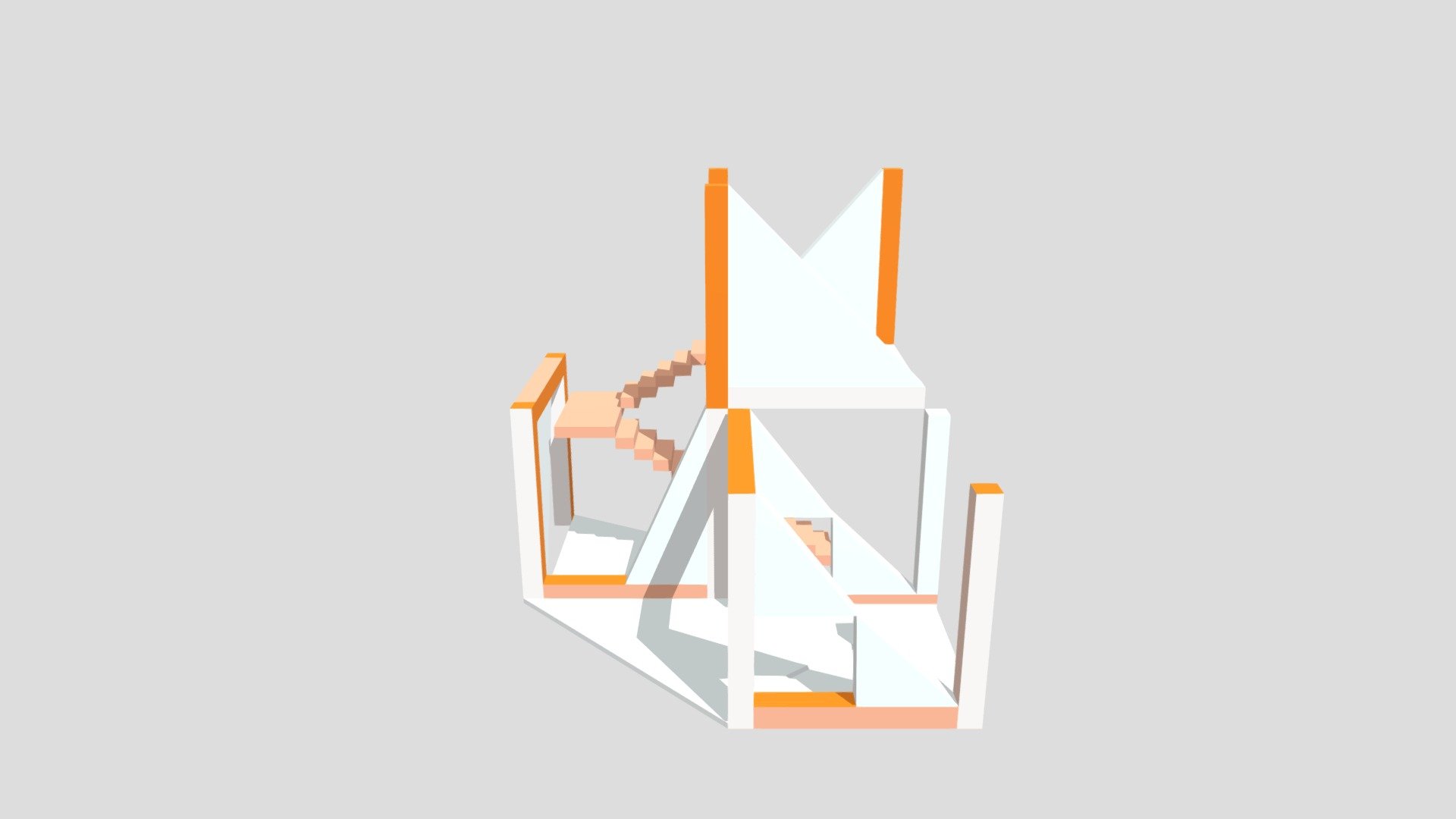 PROJECT1_MODEL_COMPLETED_OPTION_2_STAIRS_AND_FLO - Download Free 3D ...
