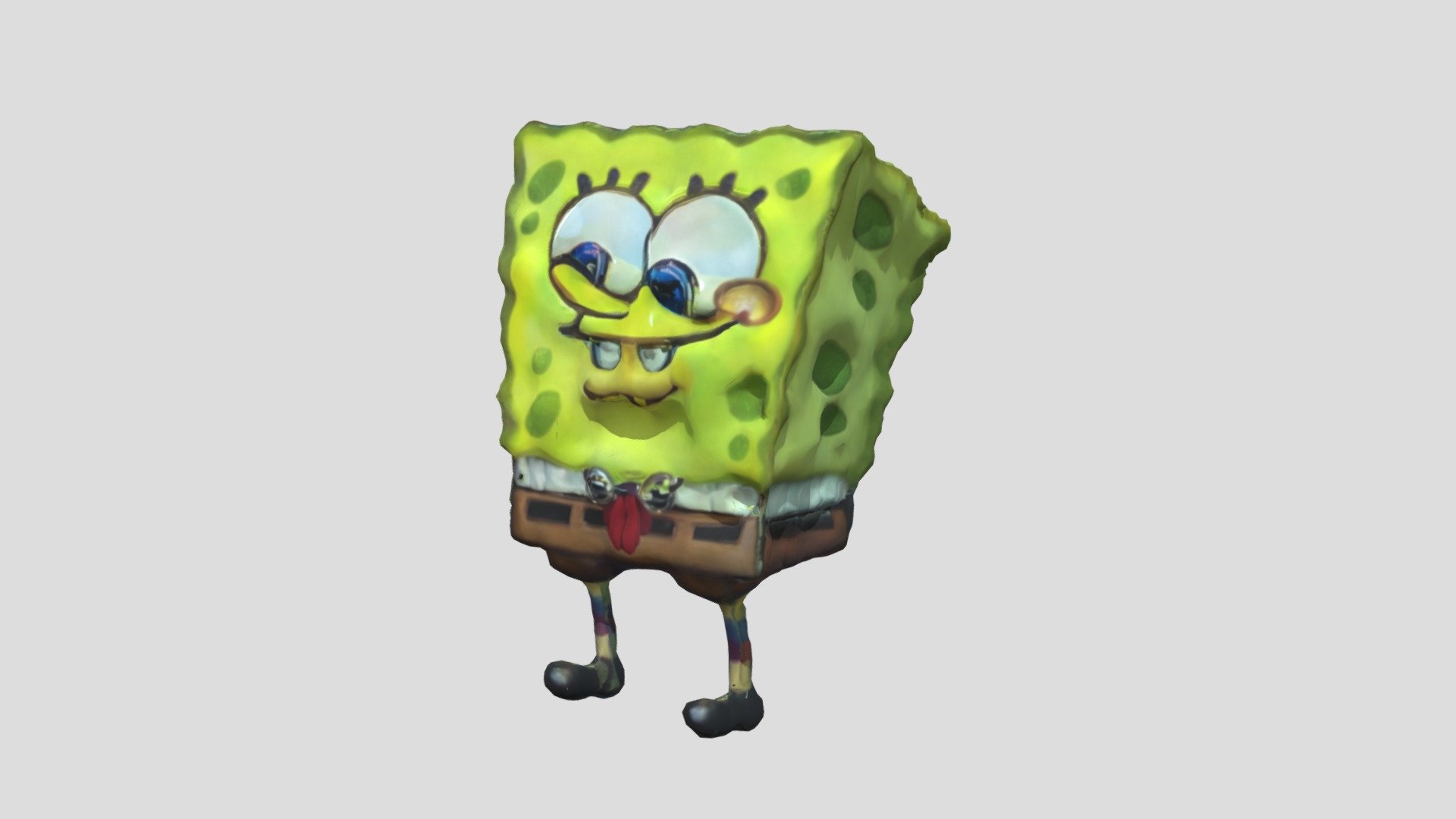 SpongeBob lost his arms Meshy ai - Download Free 3D model by ...