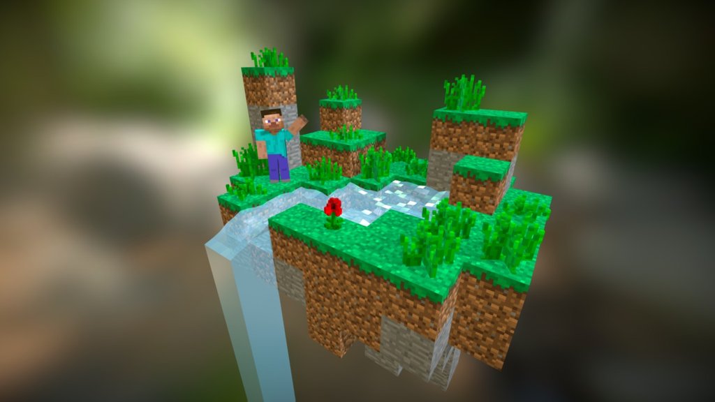 Minecraft flying island - Download Free 3D model by 2zqa [e0333b2 ...