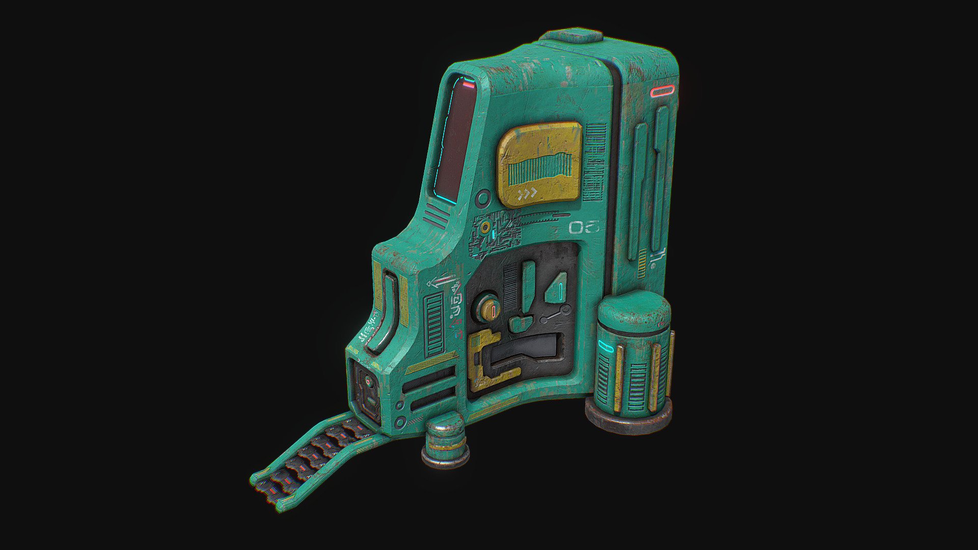 Low poly sci fi market building 5 - 3D model by Alexandr33D (@vympel ...