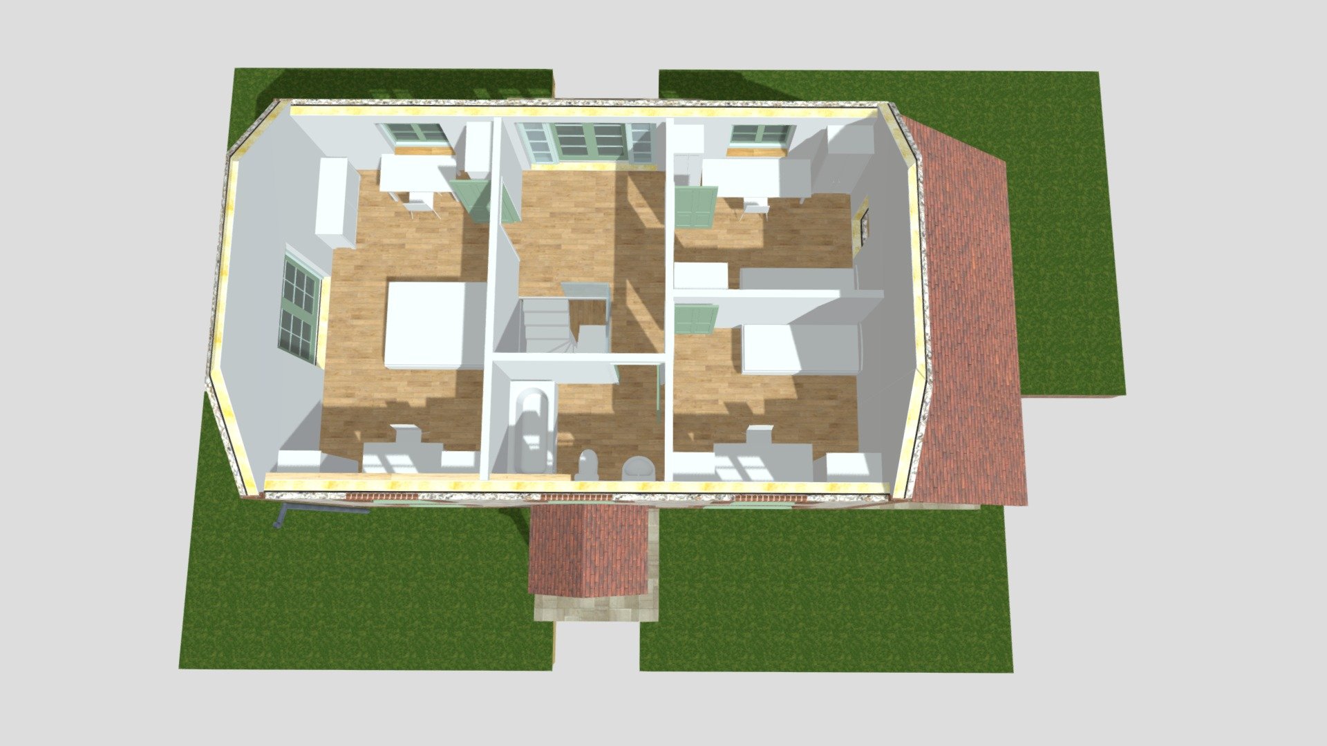 OPTION B - First Floor - 3D model by GOCC Architect (@gocc) [e033d41 ...