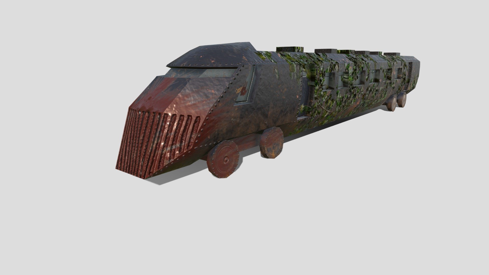Apocalyptic train (Low poly) - Download Free 3D model by Dumper23 ...
