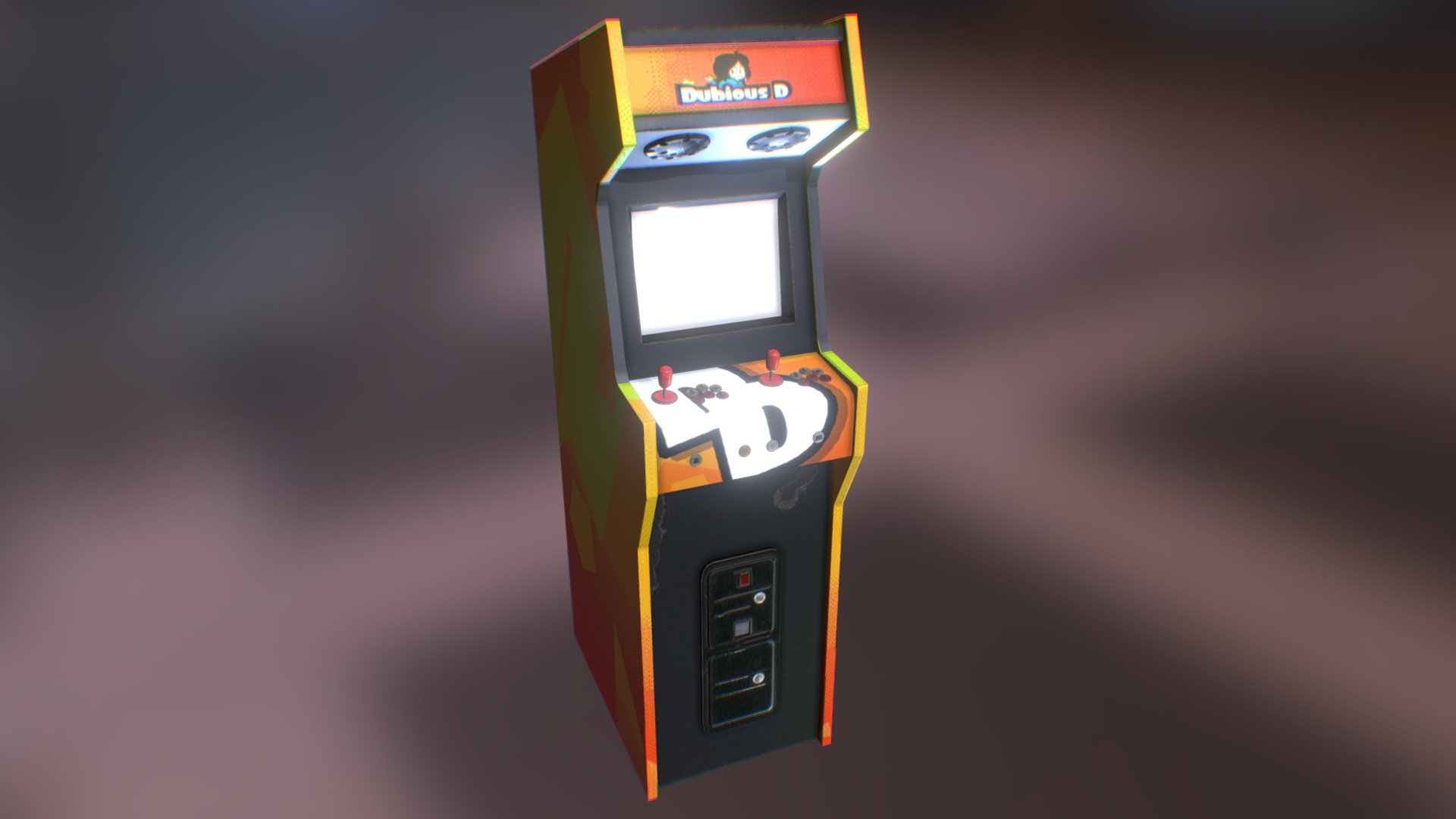 Arcade Cabinet - 3D model by DubiousD [e036c33] - Sketchfab
