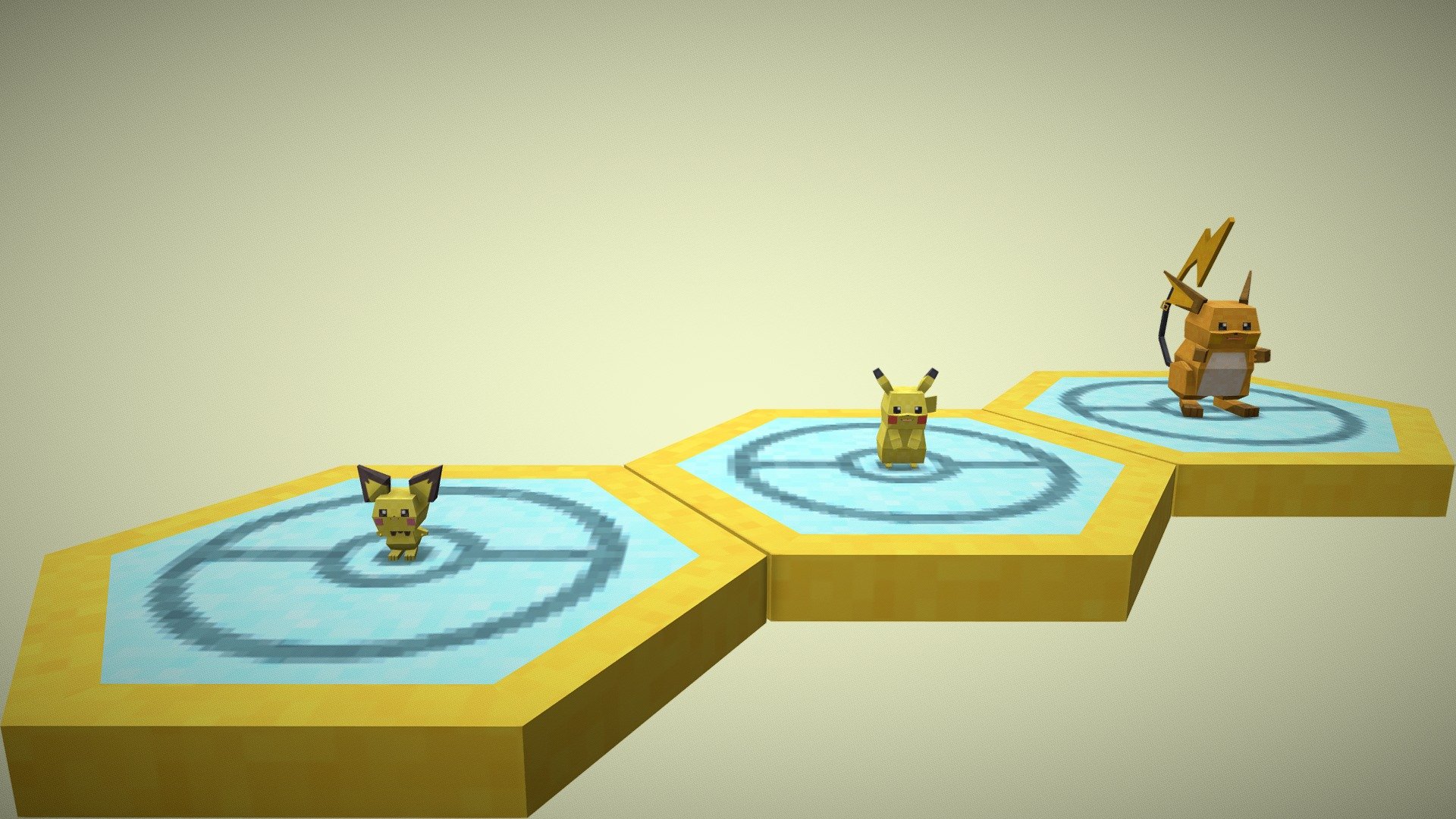 Pichu Line - 3D model by joshua_MDA [e037298] - Sketchfab