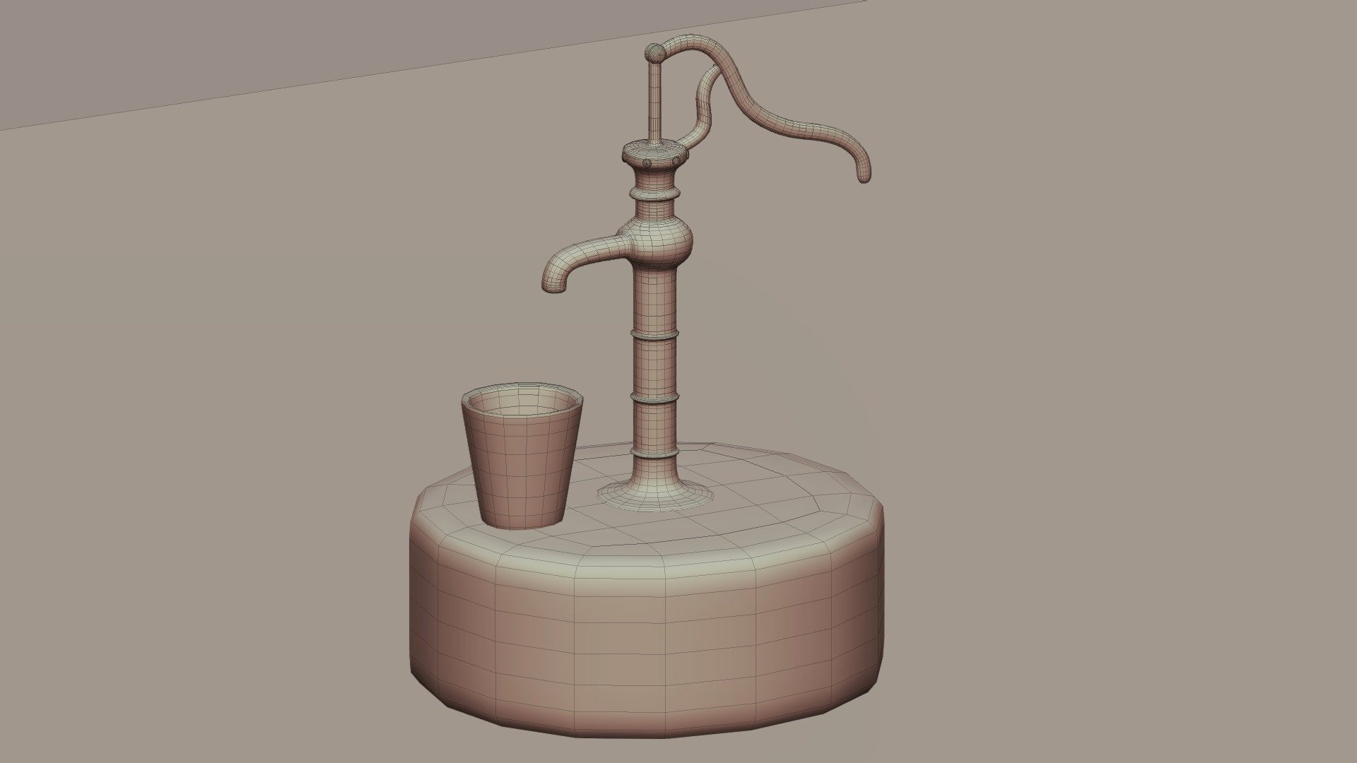Water hand pump - Download Free 3D model by sandeep7 [e037d39] - Sketchfab