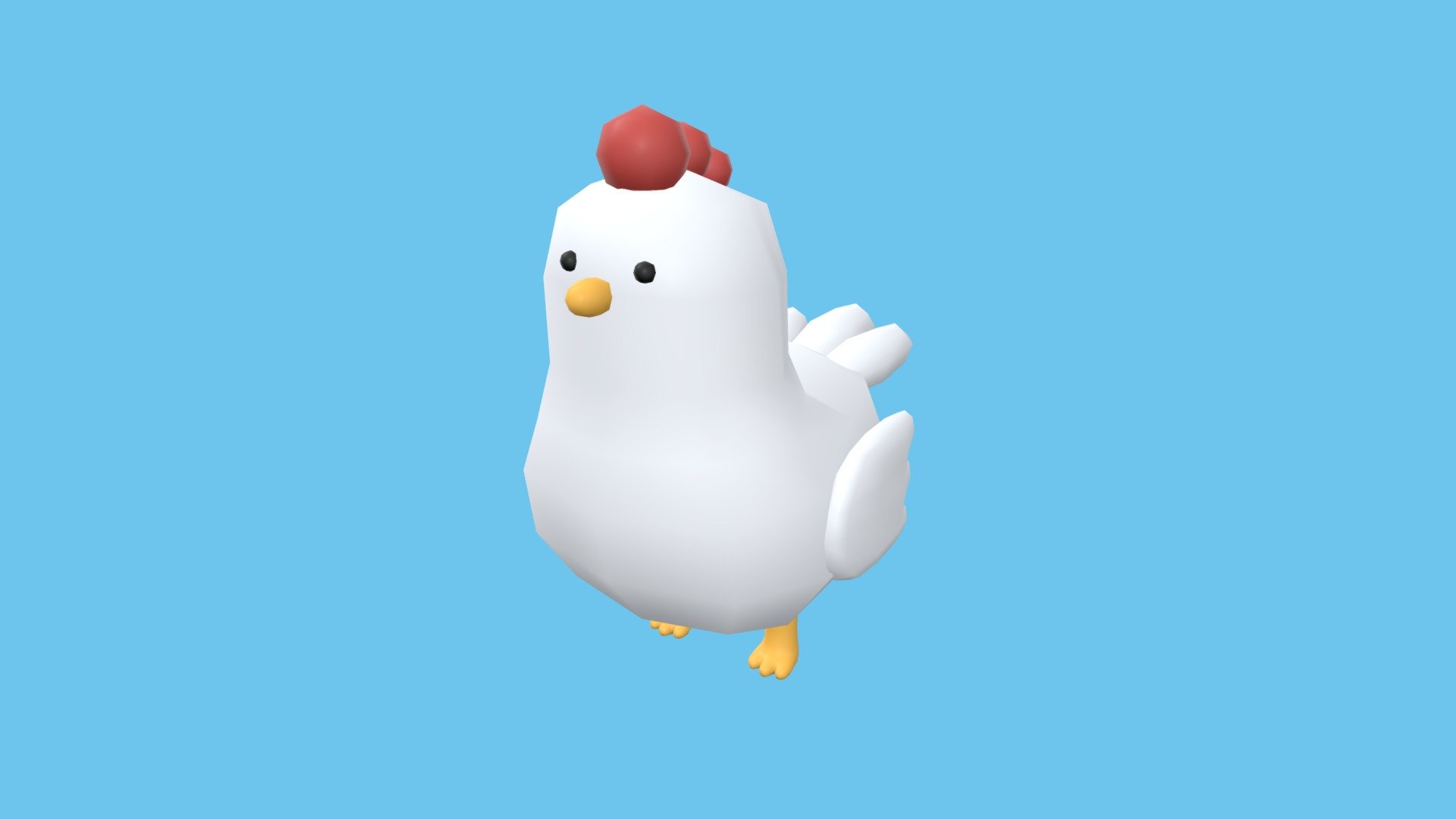 Low Poly Farm Chicken Henrietta - 3D model by Ellie Bee Art ...