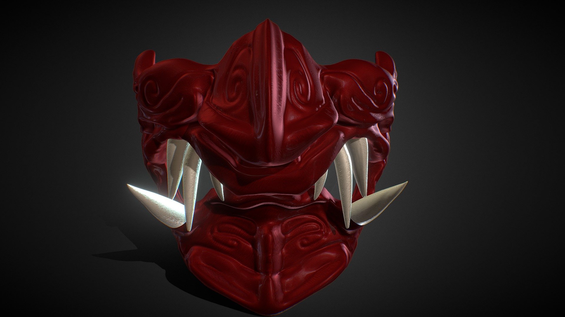 Oni Mask 2.0 - Download Free 3D model by B41dur [e038a63] - Sketchfab