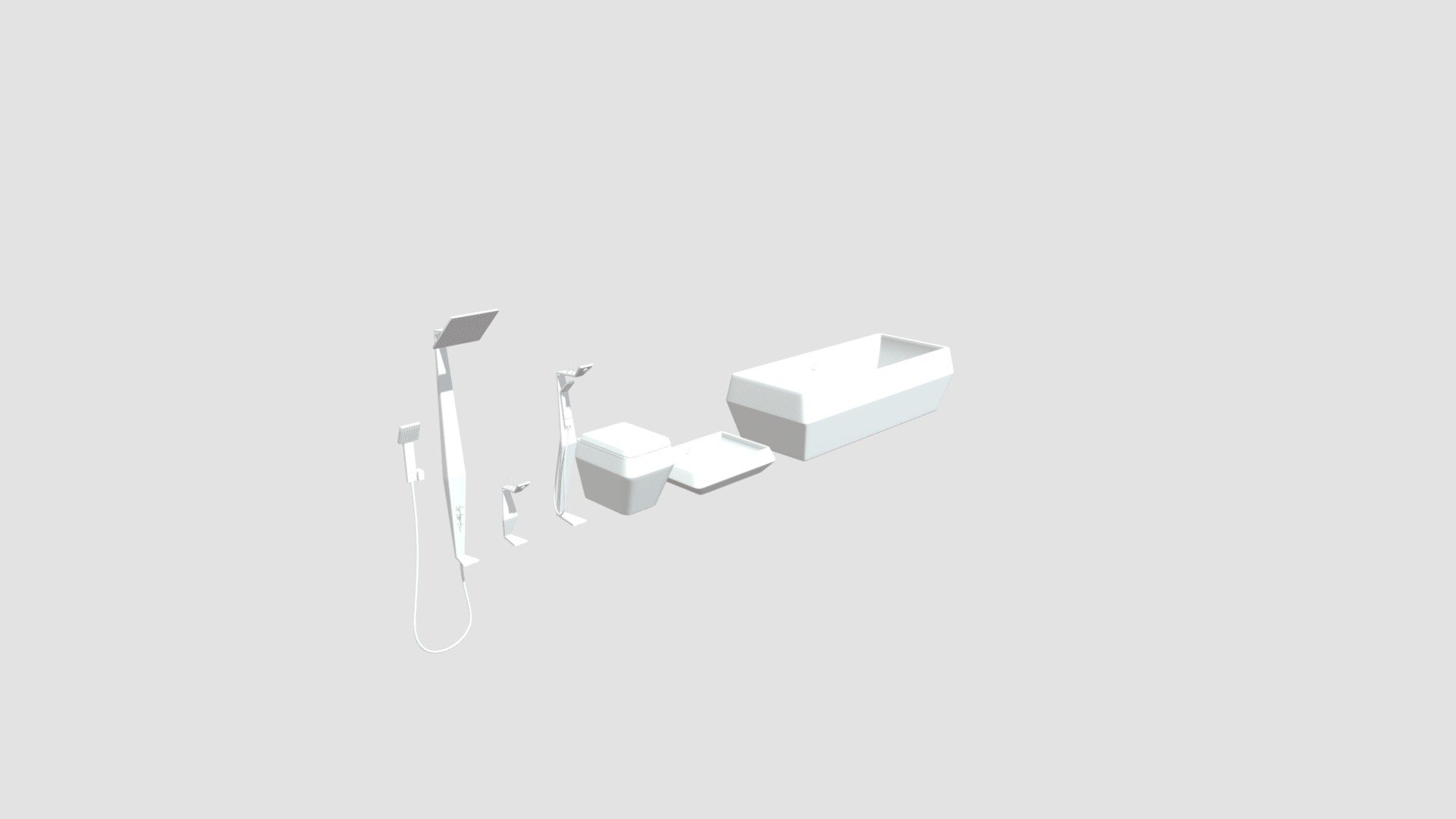 bathroom fixtures - Buy Royalty Free 3D model by Evermotion [e03a0e4 ...