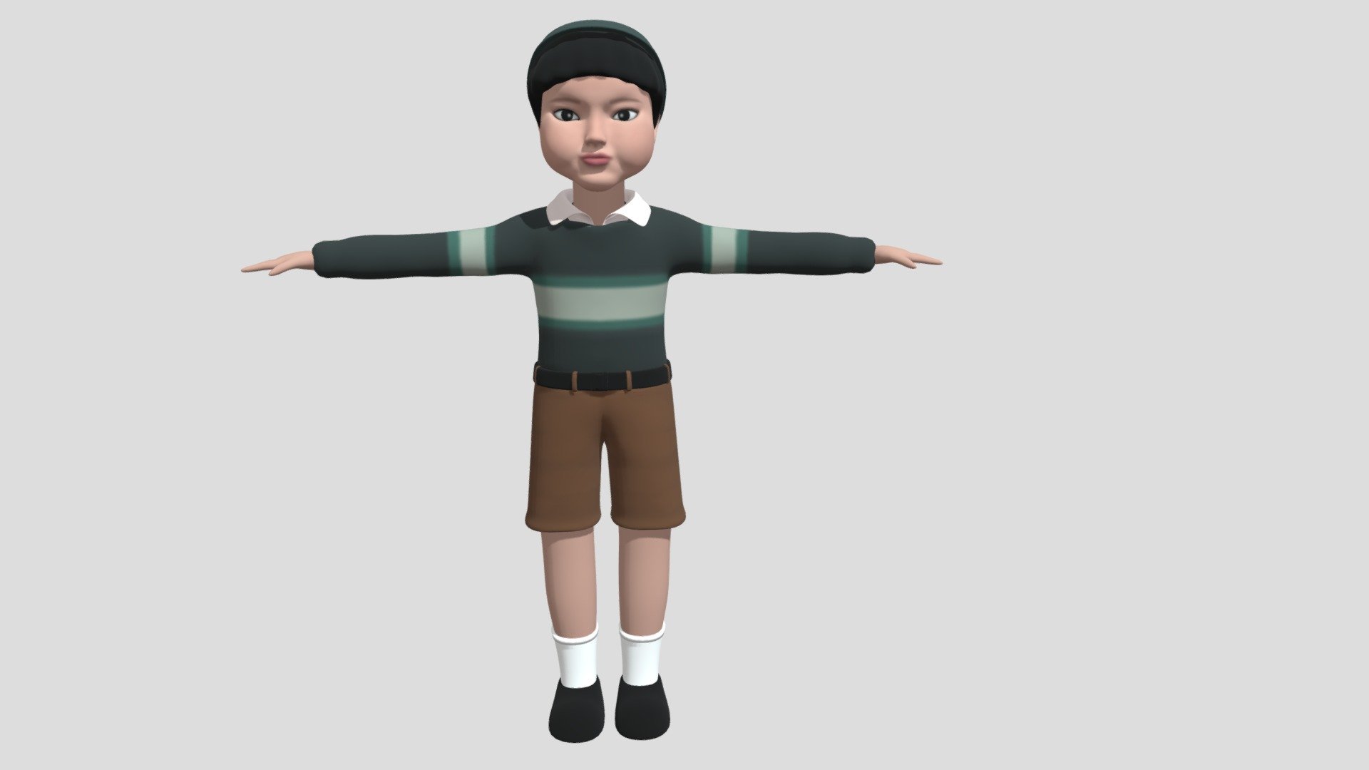 T-pose Chulsu from Squid Game - 3D model by Lifeoncolours [e03ba1b ...