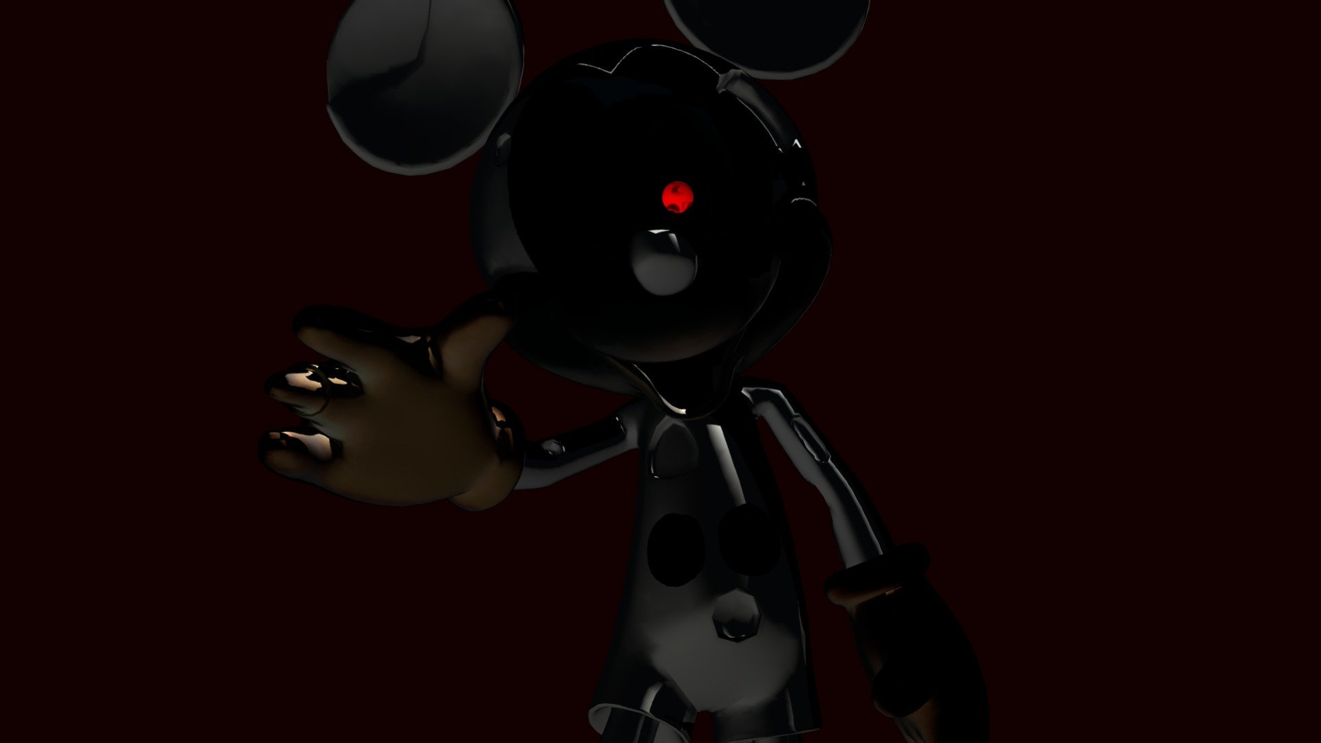 Decaying nightmare photo negative mickey - Download Free 3D model by ...