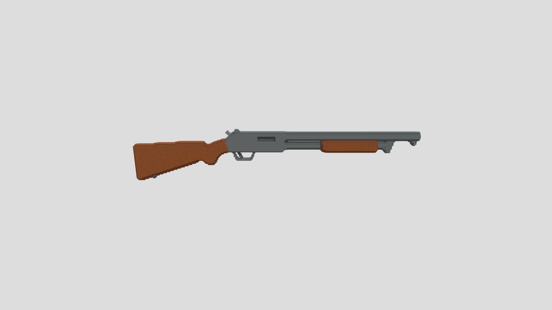 Shotgun voxel - 3D model by mxrcel (@mxrcel7475) [e03e4ea] - Sketchfab