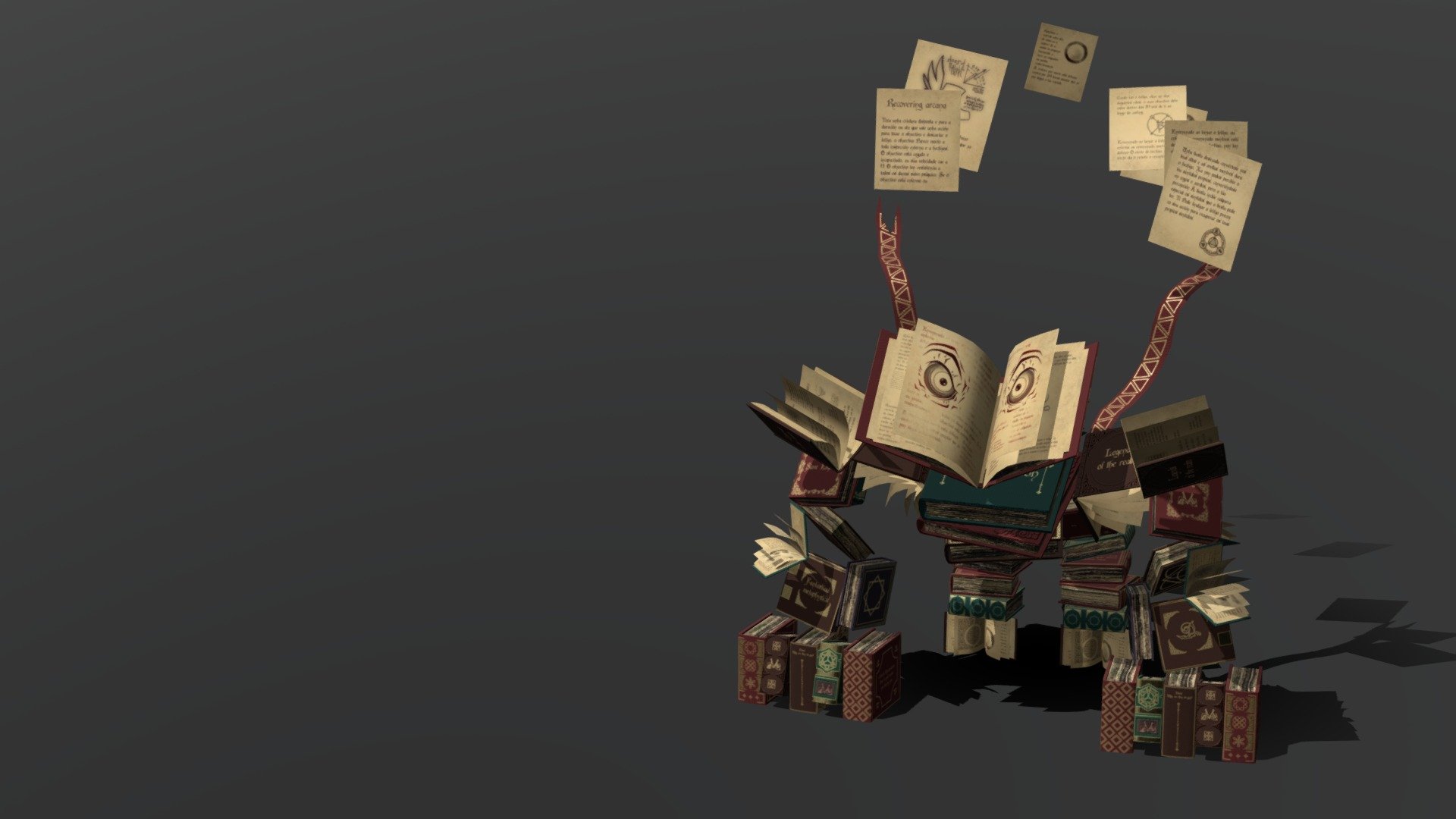 Book Golem (clean) - 3D model by Iris Reuver (@irisreuver) [e0439c2 ...