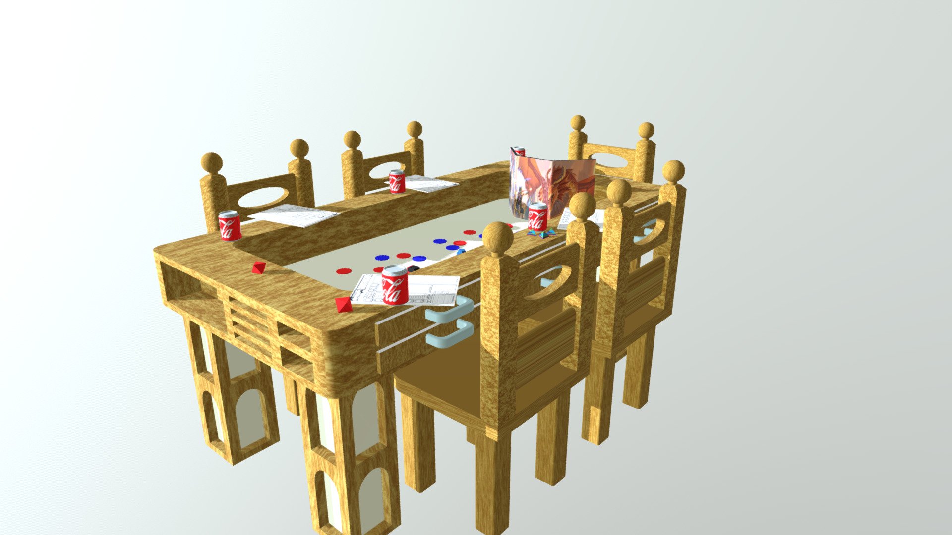 Mesa Rol - 3D model by OregaStandoDa [e04733a] - Sketchfab