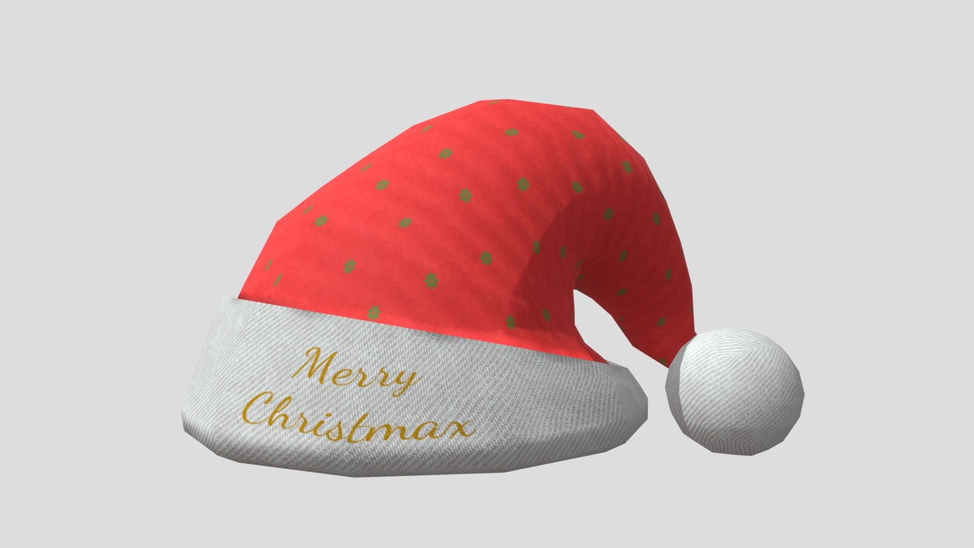 Santa Hat_low01 - 3D model by yam (@mm_yam_yam) [e04aa50] - Sketchfab