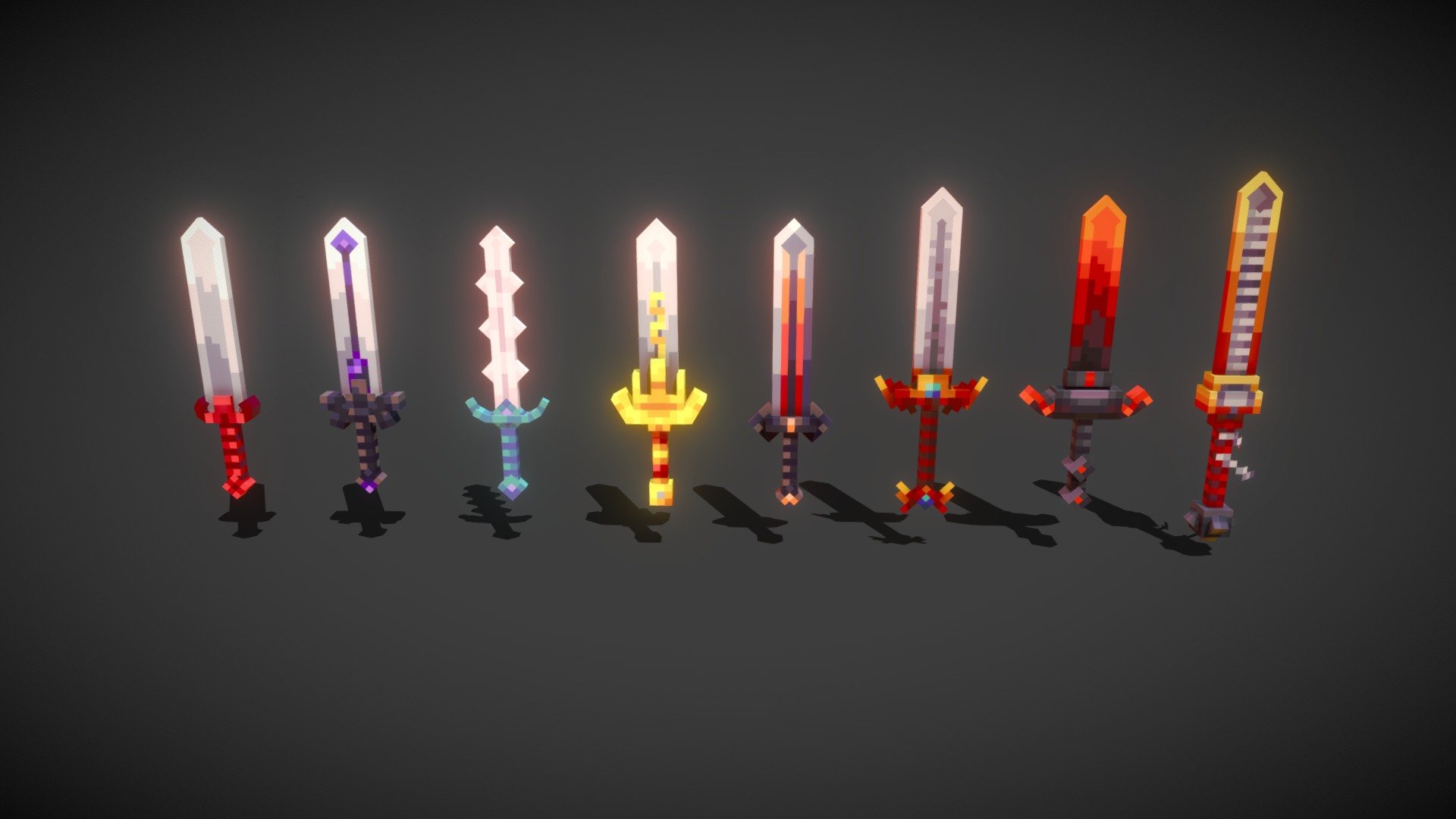 Mythical swords [ downloadable ] - Download Free 3D model by KARHA ...