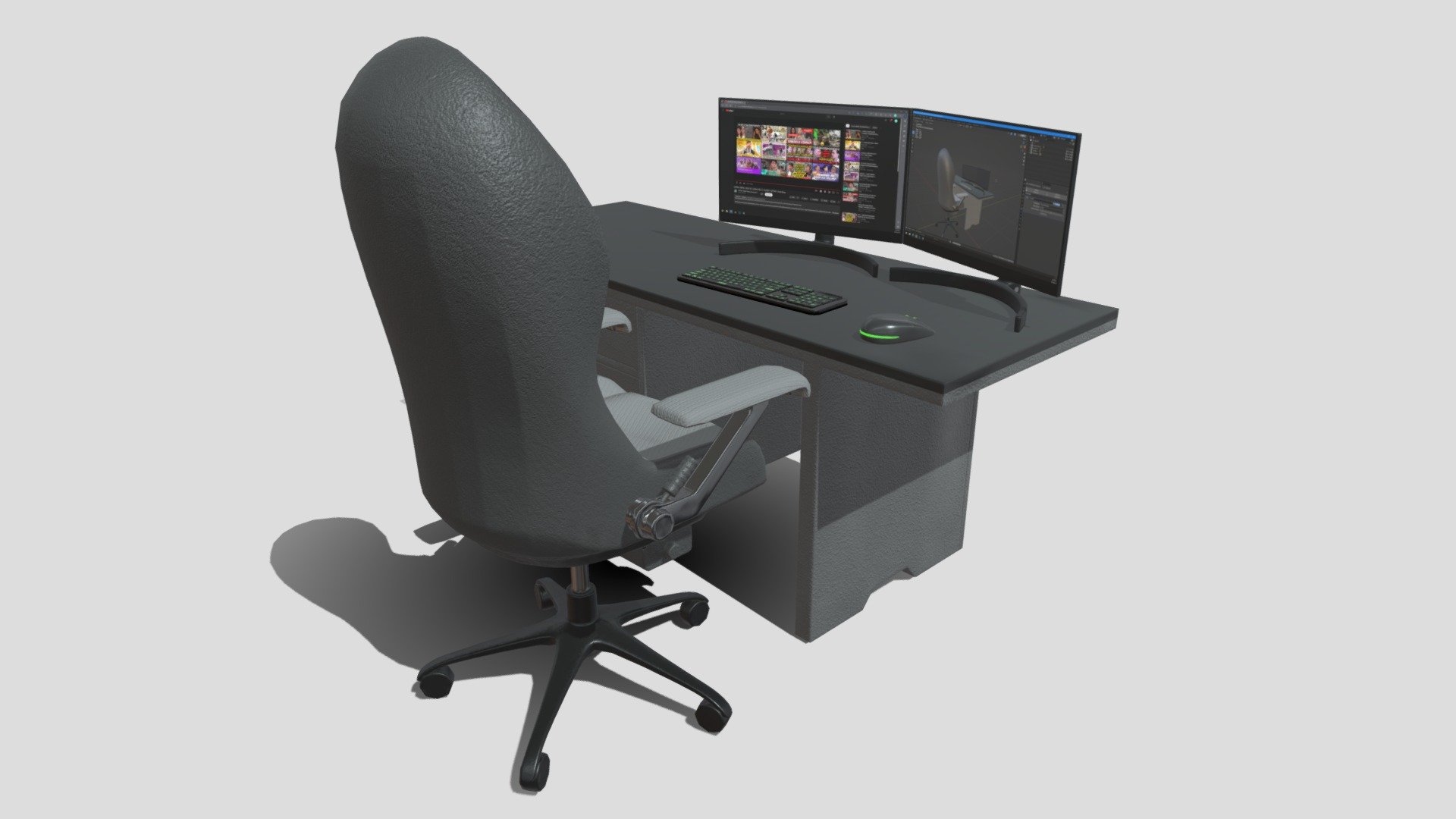 Work Space - Buy Royalty Free 3D model by Rzyas [e04b75f] - Sketchfab Store