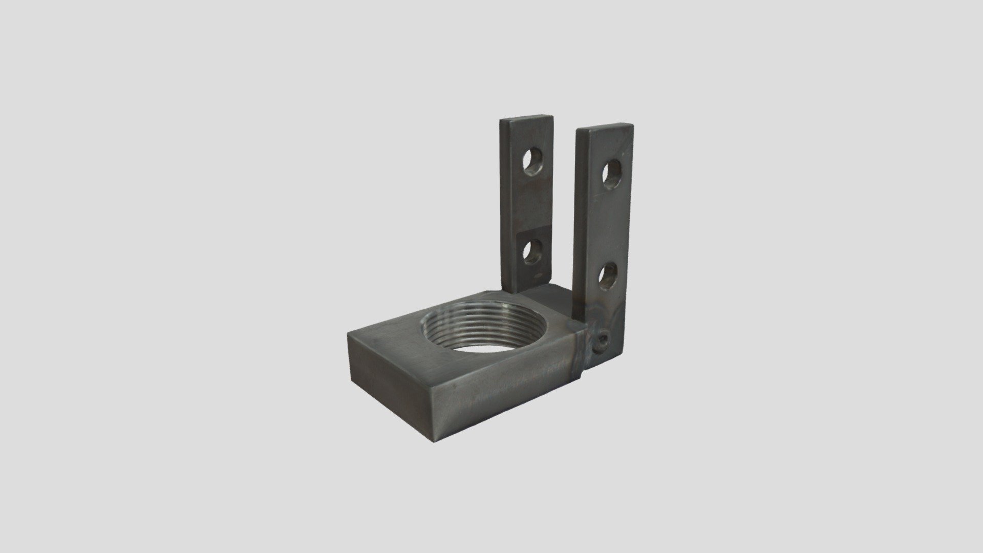 Threaded Bracket - Download Free 3D model by makercommons [e04c571 ...