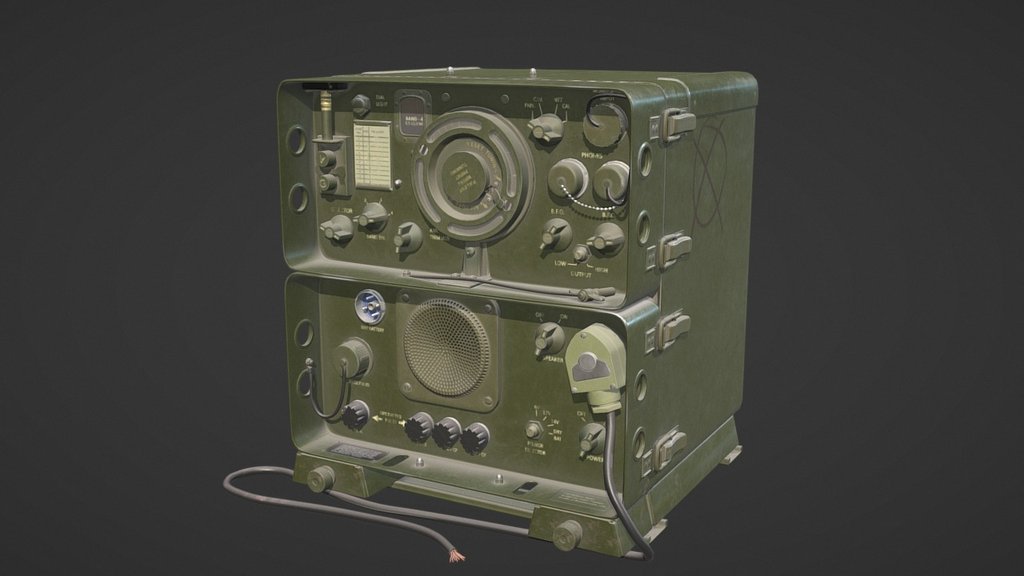 Military Radio - 3D model by Grant Flowers (@gnflowers) [e04d1dc ...