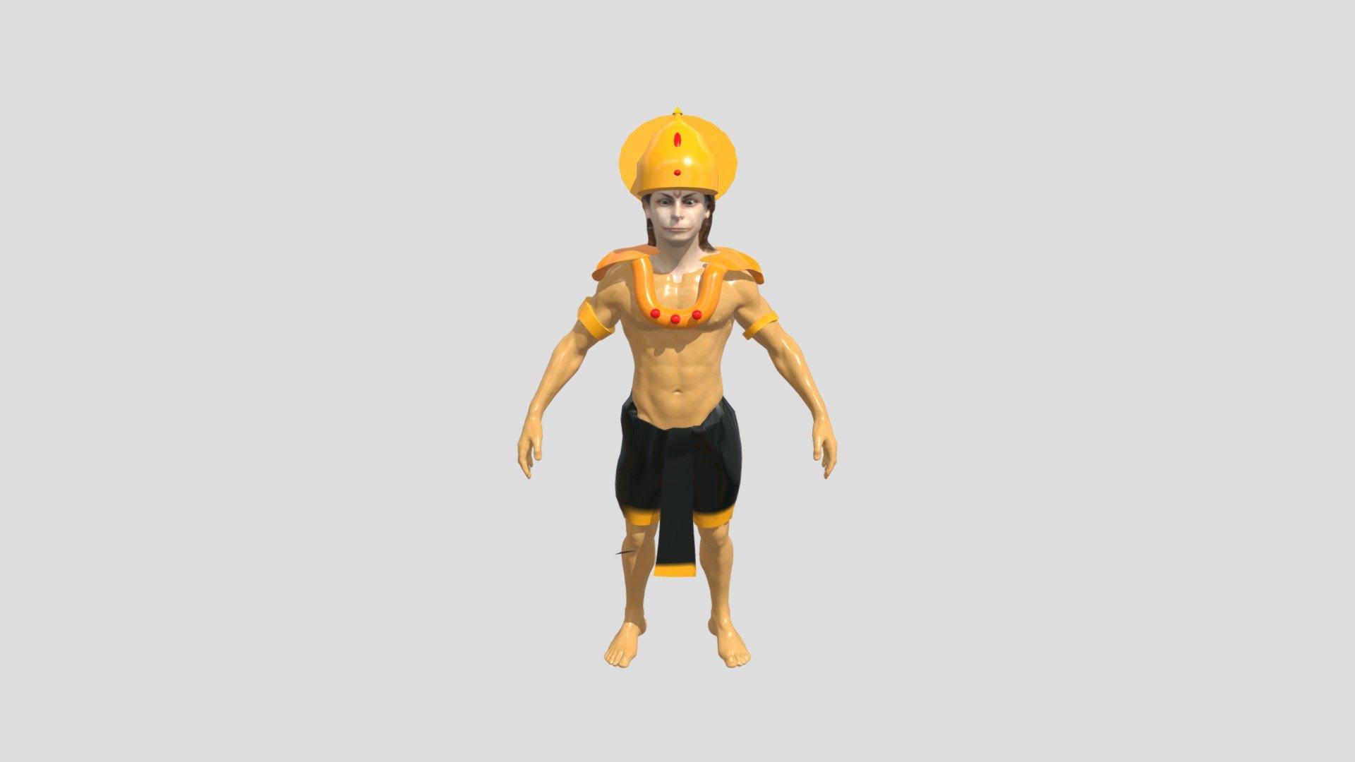 Hanuman - Download Free 3D model by ahiabhi003 [e04eb9d] - Sketchfab