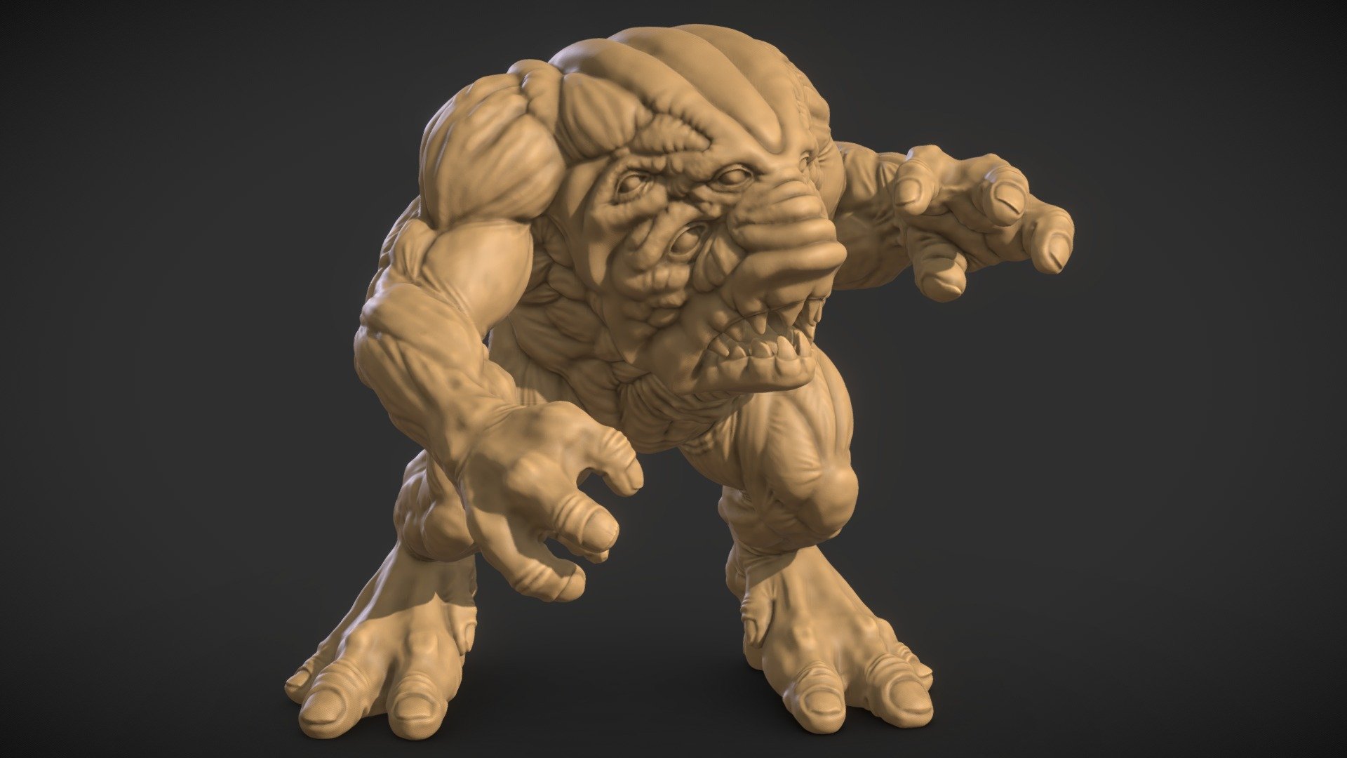 Hellish Monster Miniature - 3D model by hundsgugel [e05168c] - Sketchfab