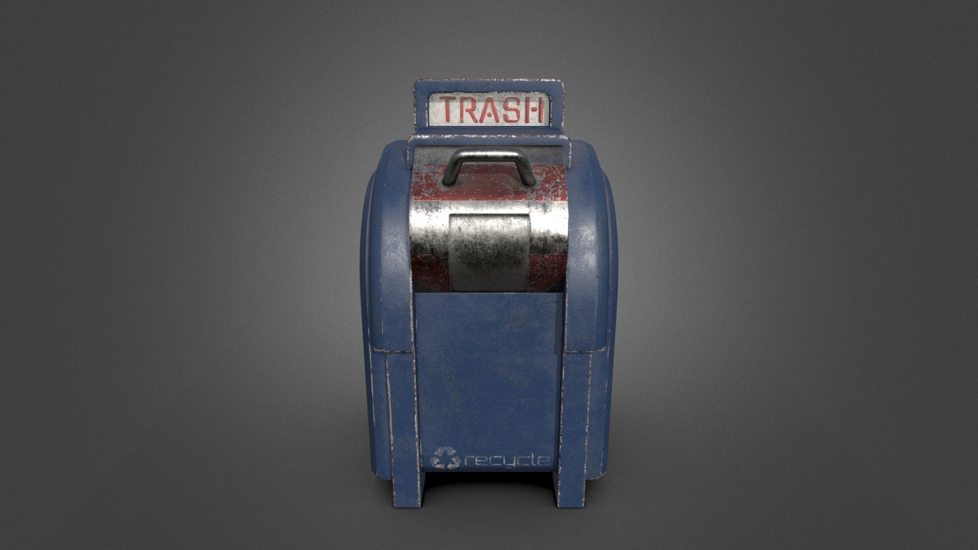 Fallout trash can - 3D model by Liethal [e05294c] - Sketchfab
