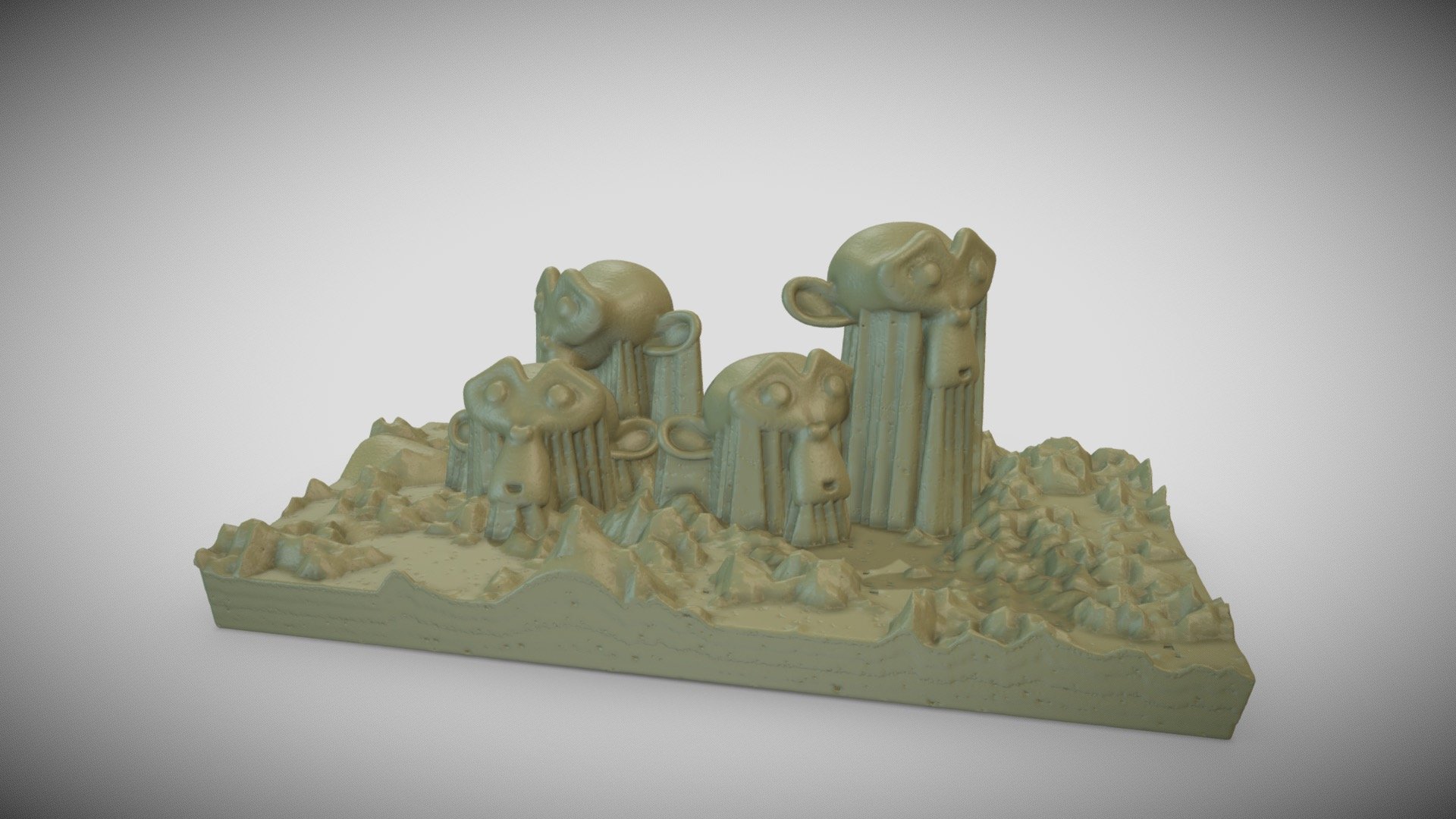 BS Geometry Nodes Monkey Head BLENDMORE Terrain - Buy Royalty Free 3D model by Jimmy Gunawan ...