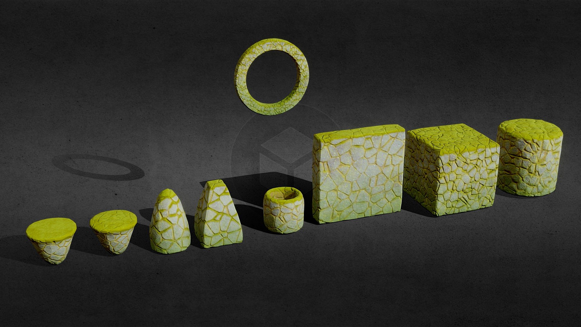 Stylized Stone Objects Pack - Buy Royalty Free 3D model by 3D Chop Art ...