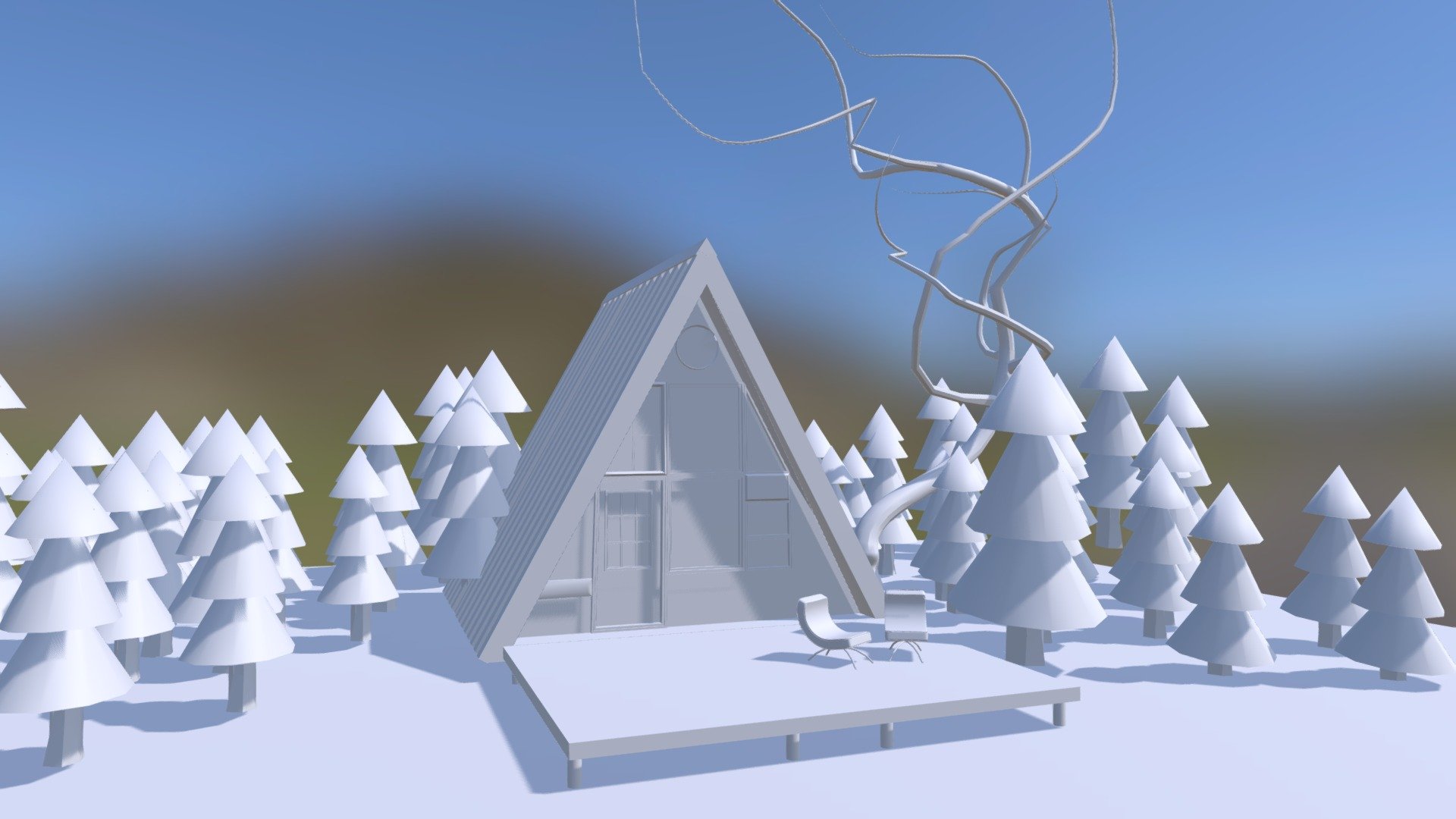 Cabin - Download Free 3D model by cheyanneaguilar [e05528e] - Sketchfab