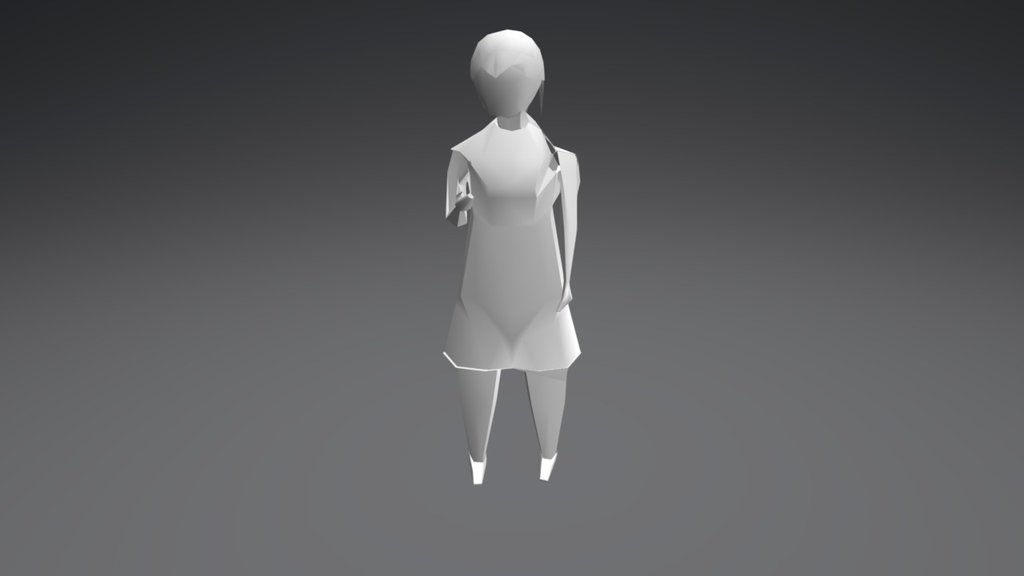 Low poly girl - 3D model by Y30wCl0ud [e059a1e] - Sketchfab