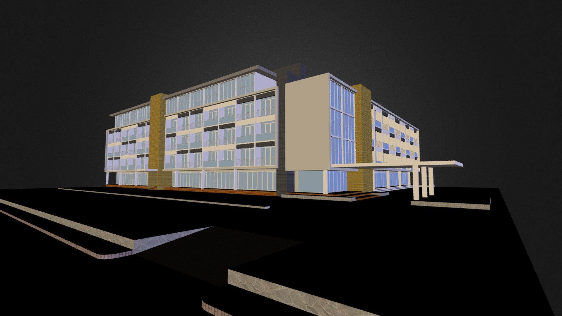 Hotel - 3D model by Ardiansyah Basha (@bovian) [e059e6e] - Sketchfab