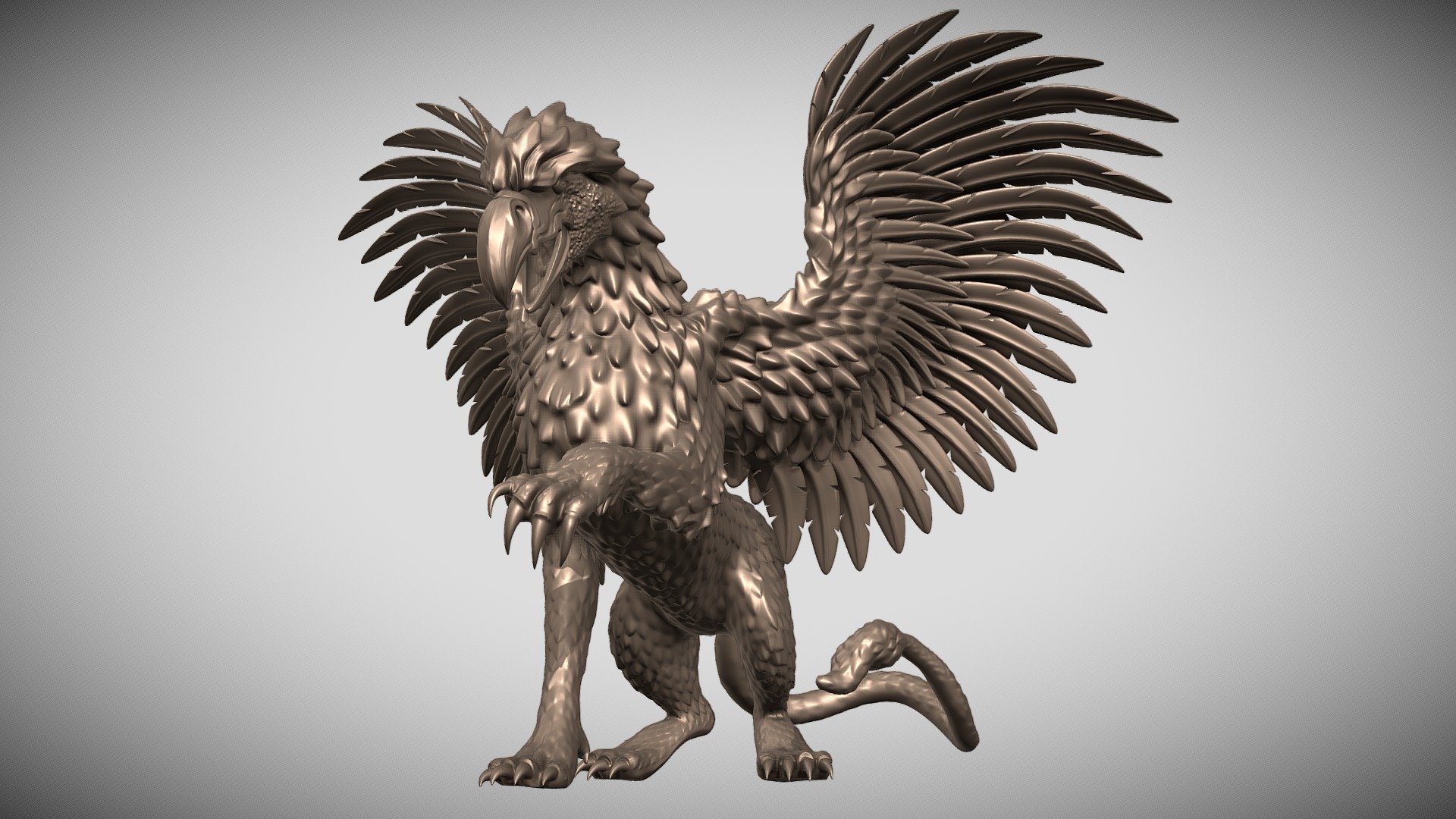 Griffon Griffin 3d print model - Buy Royalty Free 3D model by ...