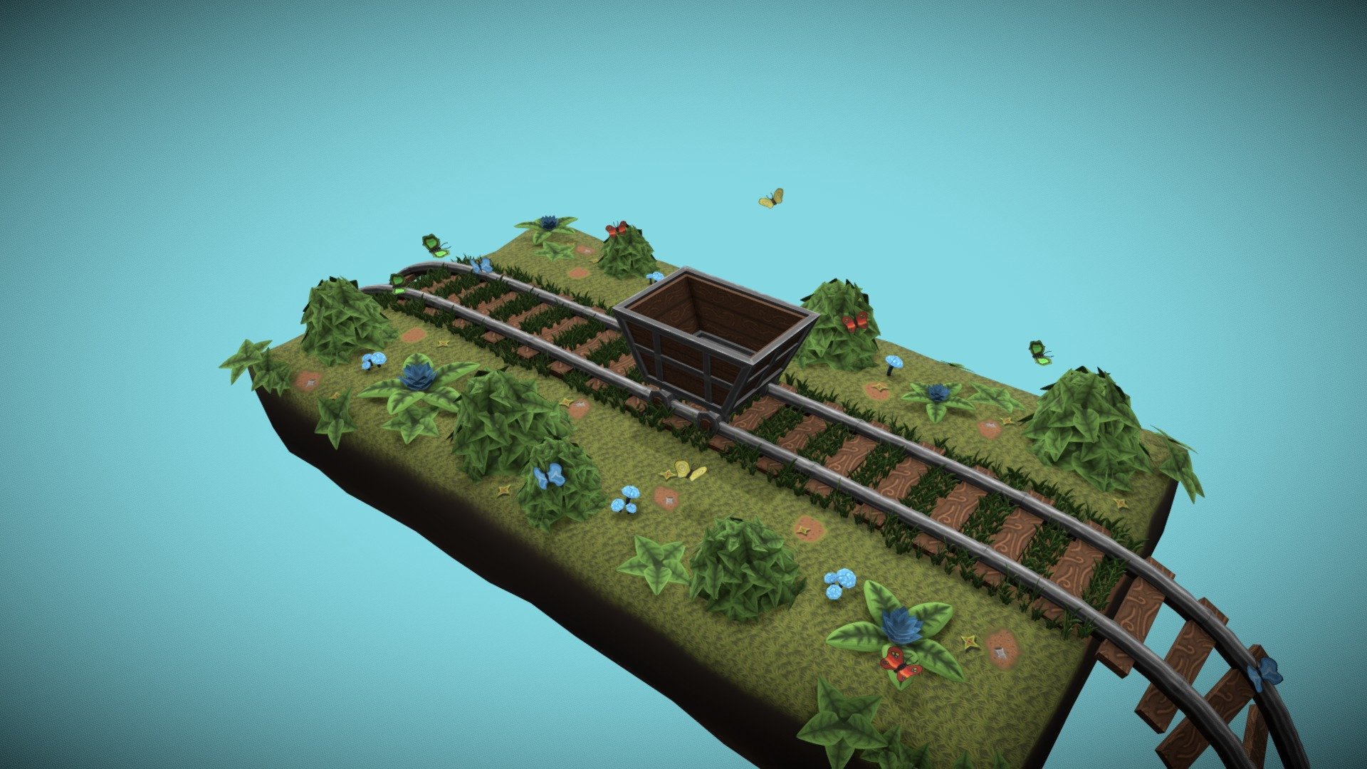 Minecart - 3D model by Greg Kieroj (@GregKDev) [e05a80f] - Sketchfab