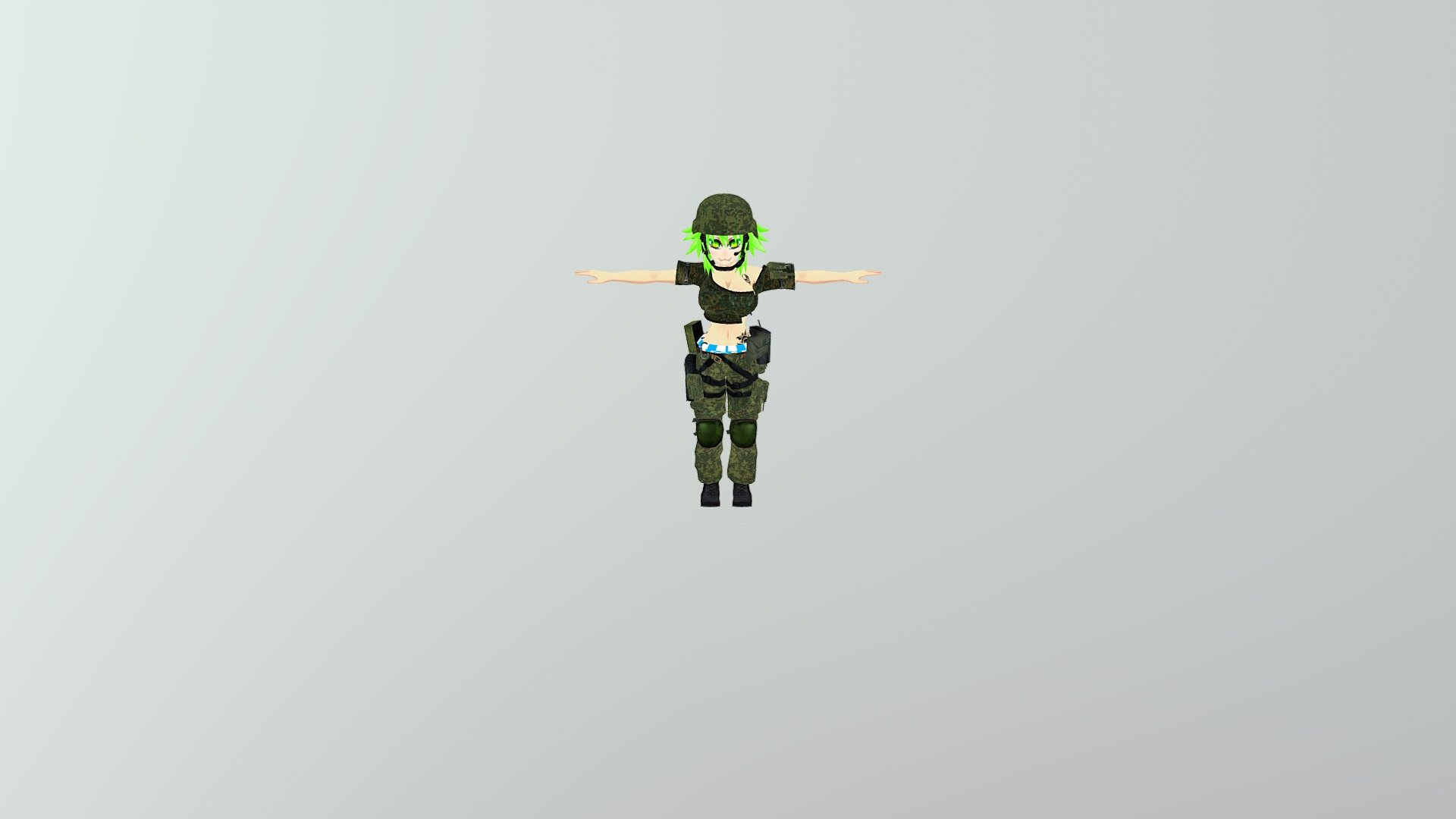 Аниме солдат для VRCHAT - Download Free 3D model by AniDub_2901 ...