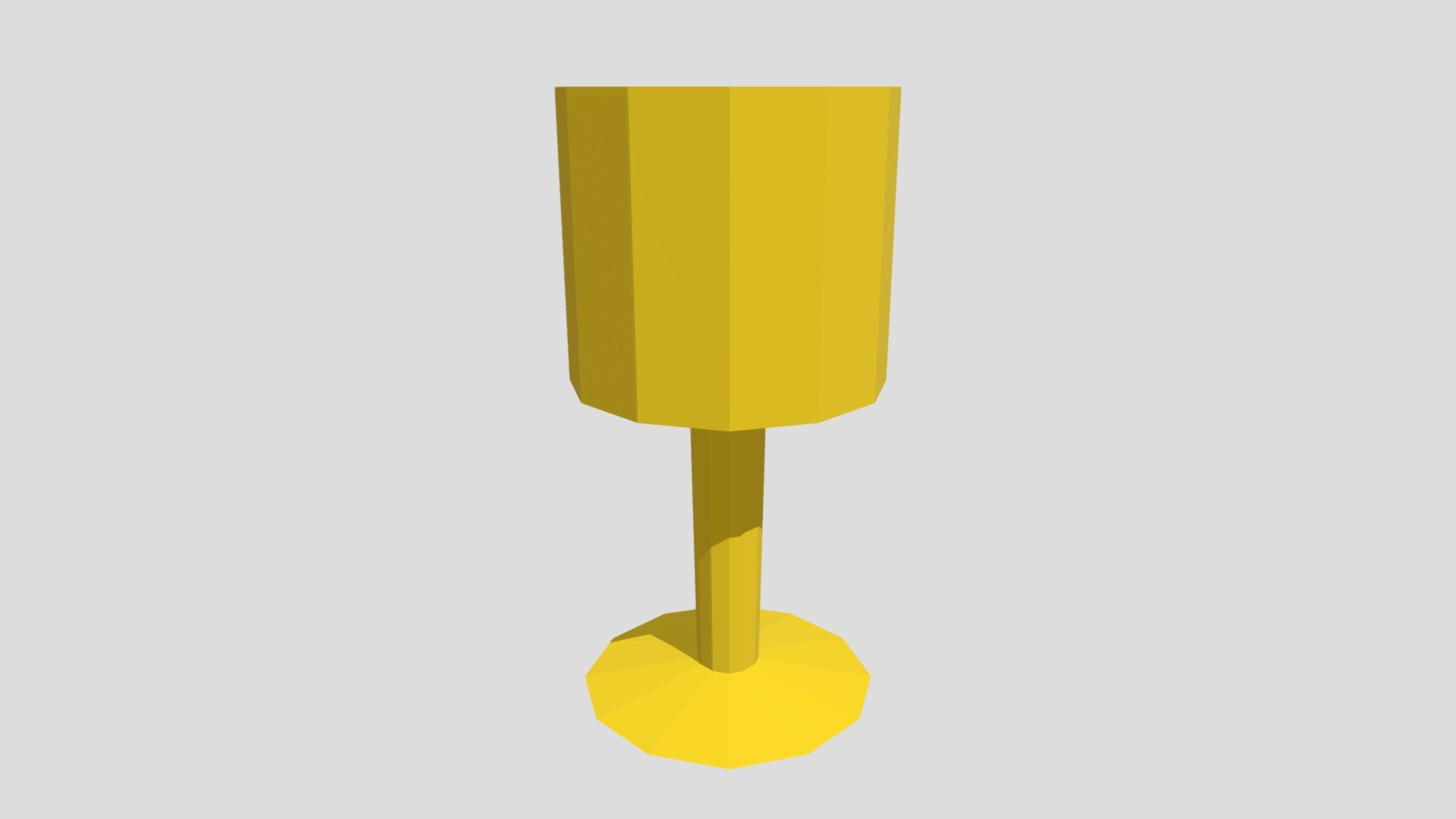 Low Poly Golden Cup N64 PSX style - Download Free 3D model by zhya ...
