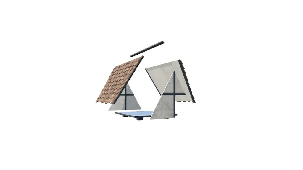 A-Frame Explode - 3D model by Jason @ Ruff Retreats (@Ruffretreats ...