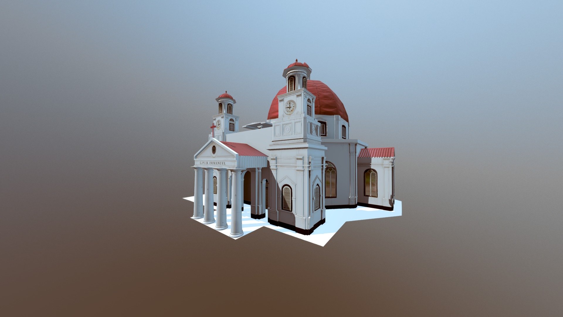 Gereja Blenduk, Semarang - Download Free 3D model by Edward ...