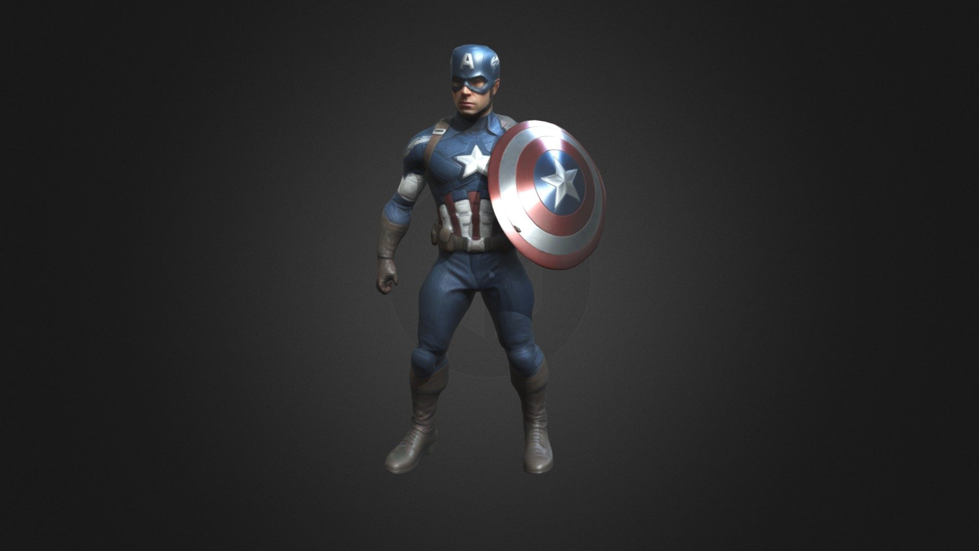Captain America - Download Free 3D model by HG 3d Models (@hreedbgomes ...