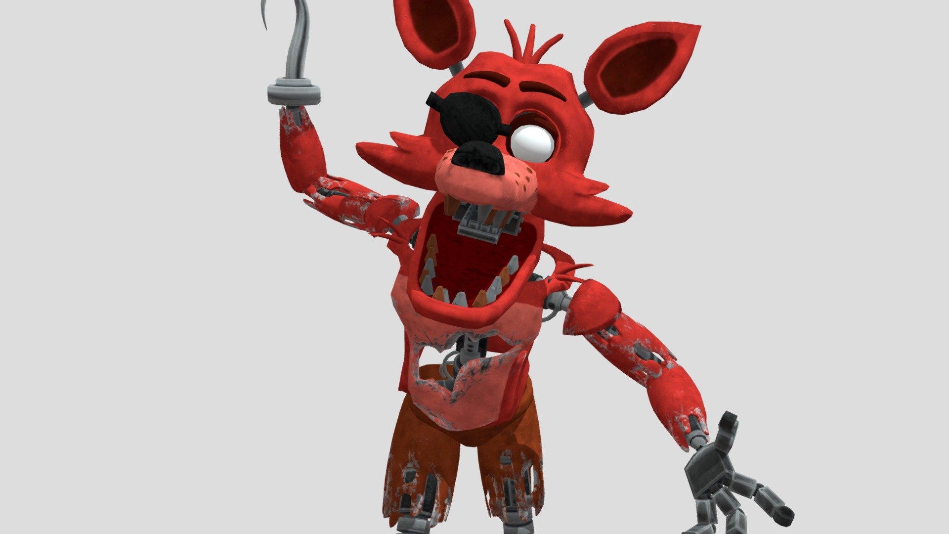 Foxy with Radioactive Foxy Animations - Download Free 3D model by ...