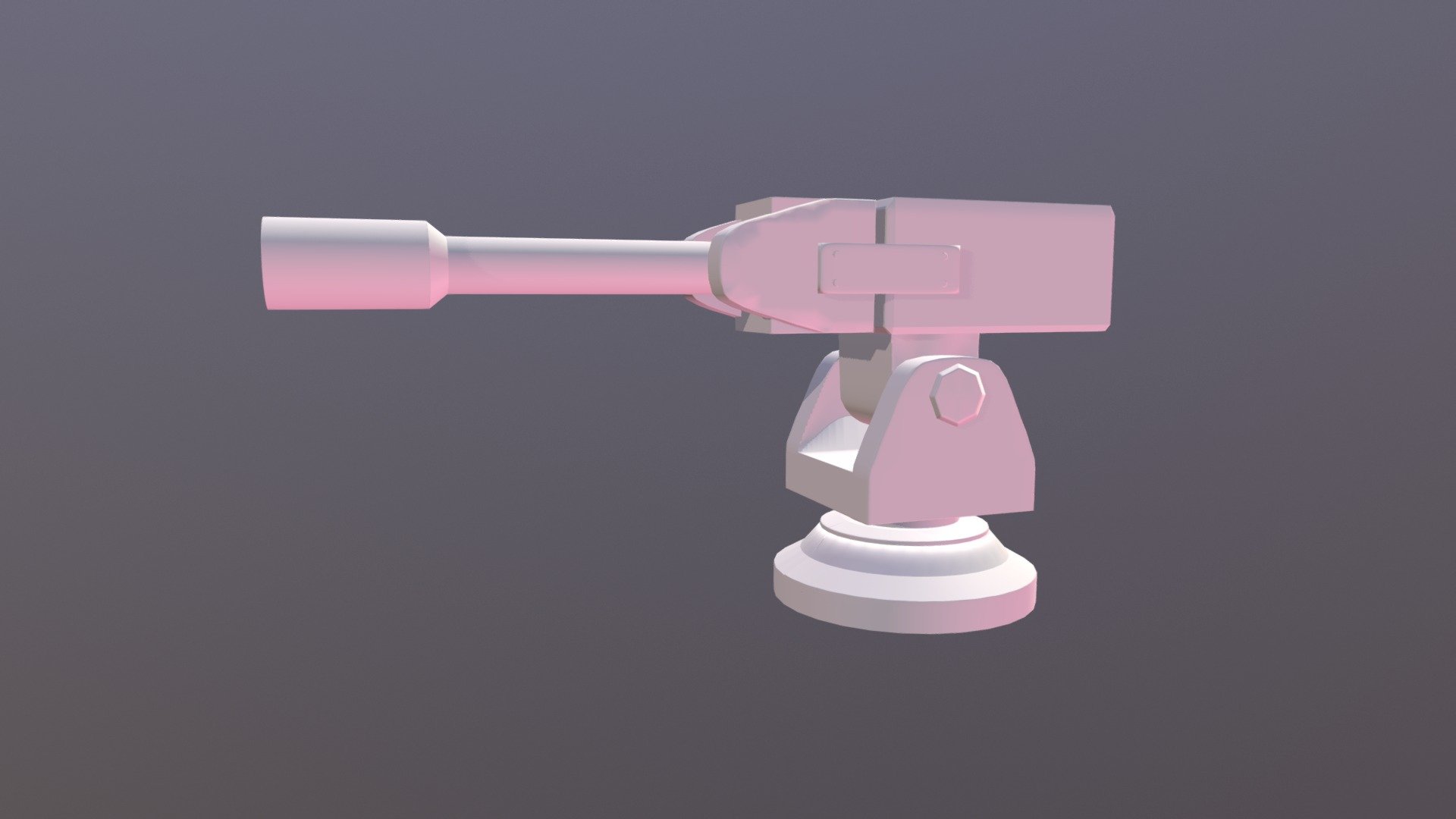 Low Poly Turret - 3D model by Curtis Glover (@curtisnglover) [e065636 ...