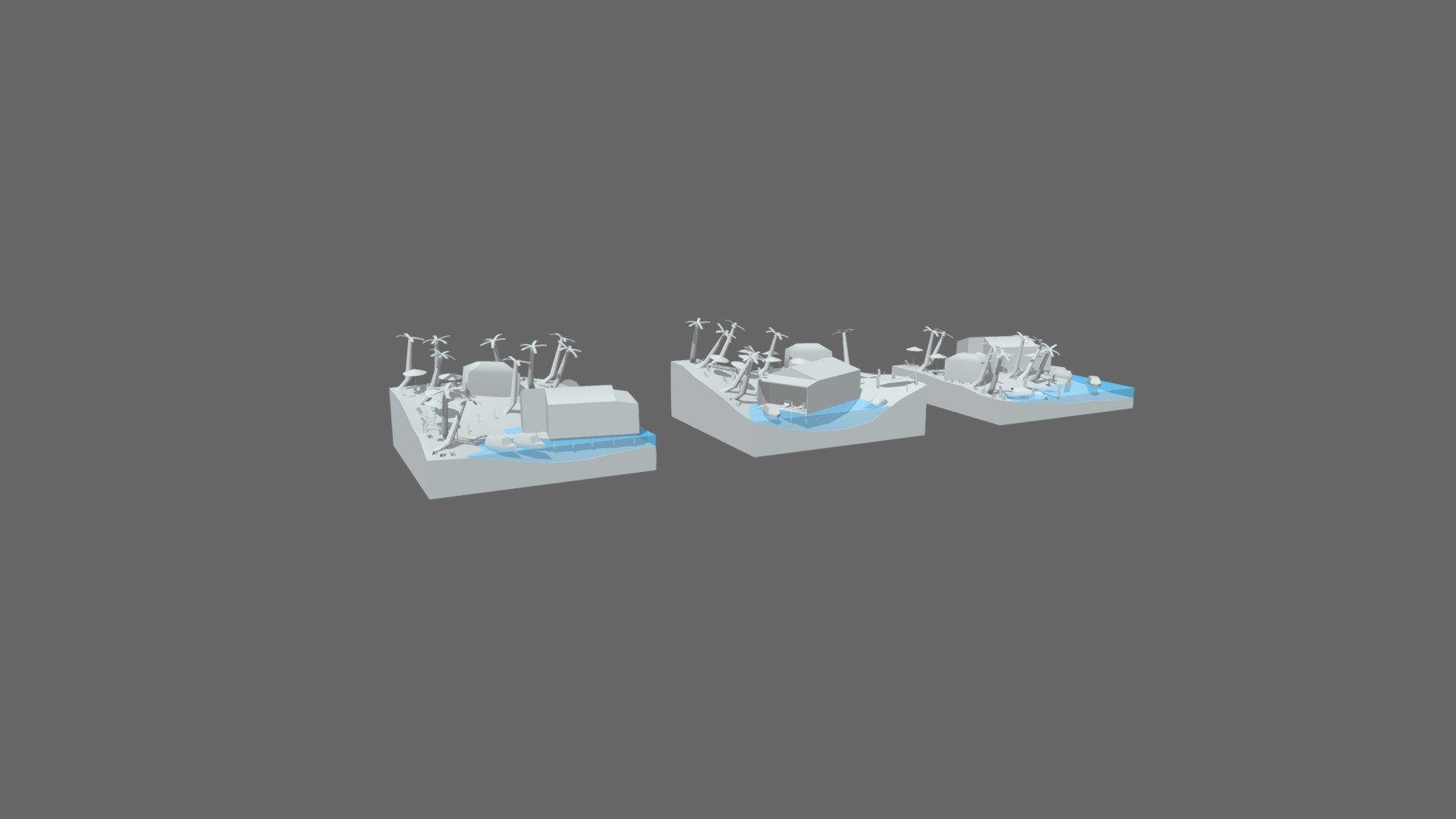 Diorama Blockouts - Beachhouse - 3D model by Glenn Dumoulin (@Hazedos) [e06f52a] - Sketchfab
