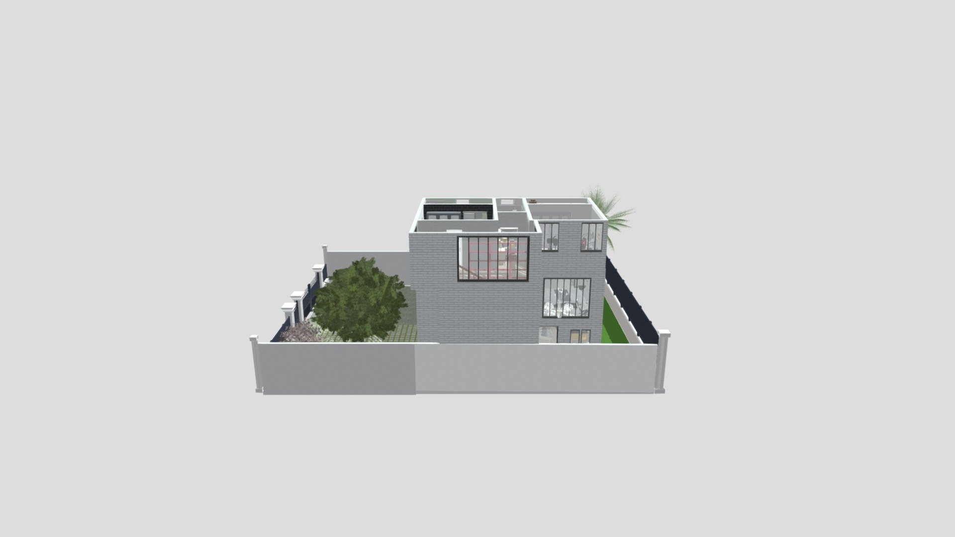 Rooftop House - Download Free 3D model by Home Design 3D (@homedesign3d ...