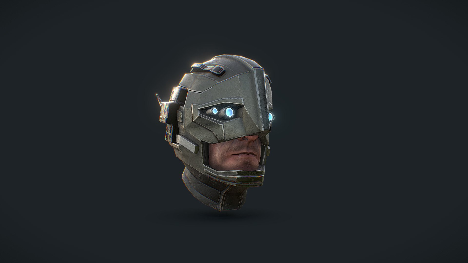 head cyber helmet 3 - 3D model by Vladislav Barzo (@penguine_stepka ...
