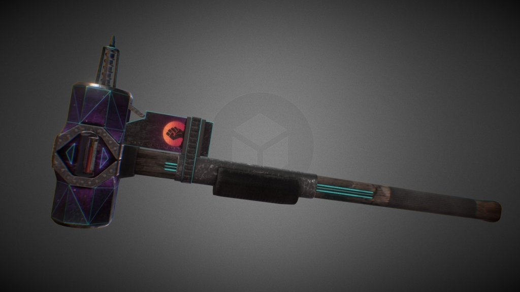 KF2 Skin : Synthwave - Pulverizer - 3D model by Desty (@highdestiny ...